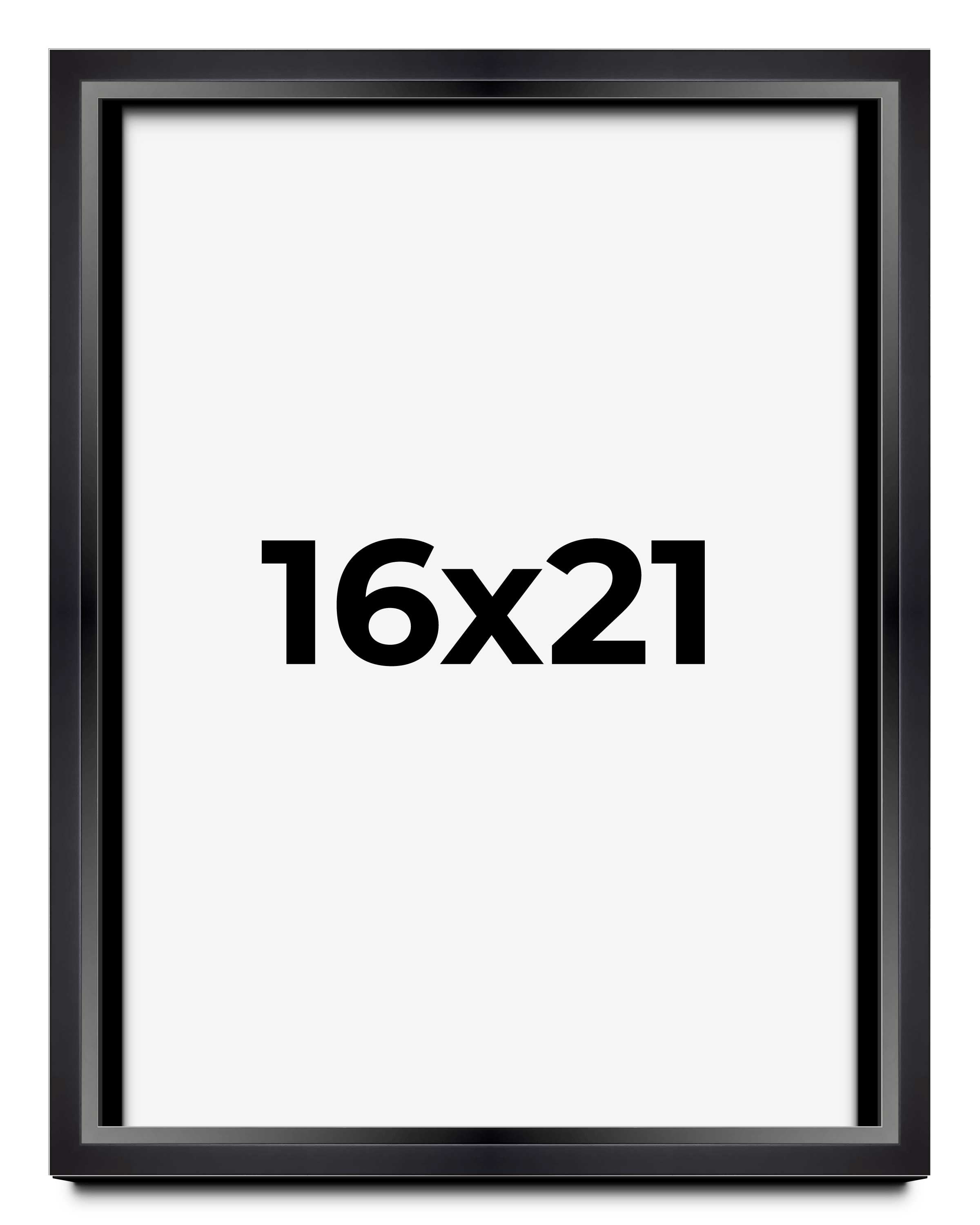 16x21 Shadow Box Frame Black | 1.25 inches Deep Real Wood Contemporary ...