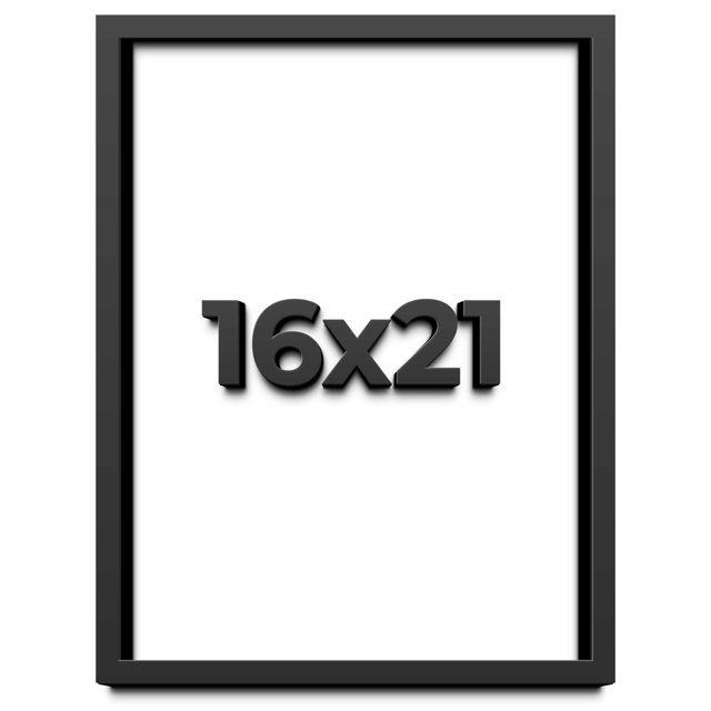 16x21 Shadow Box Frame Black | 1 inches Deep Real Wood Contemporary ...