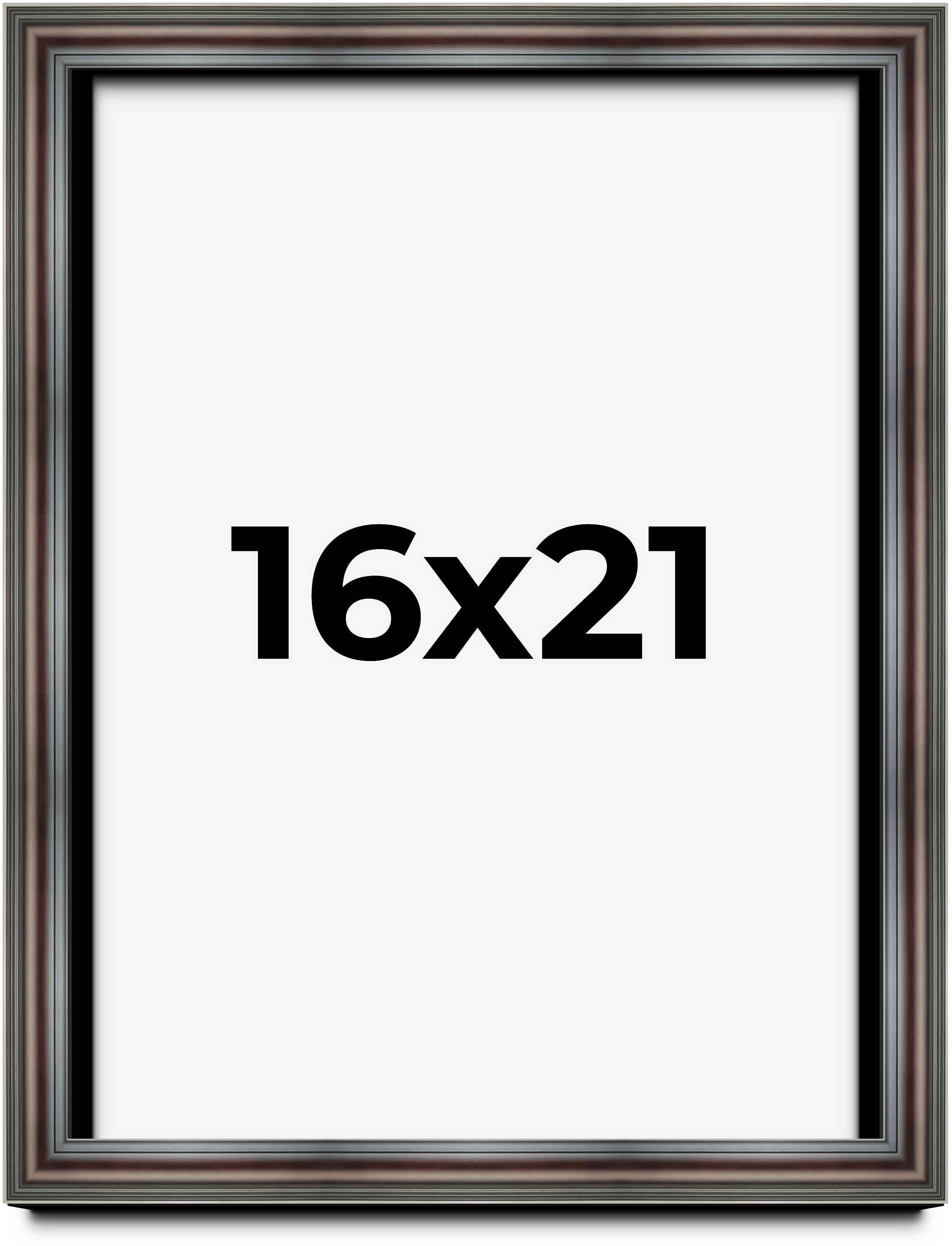 16x21 Shadow Box Frame Brown Cherry | 2.625 Inches Deep Pine Wood ...