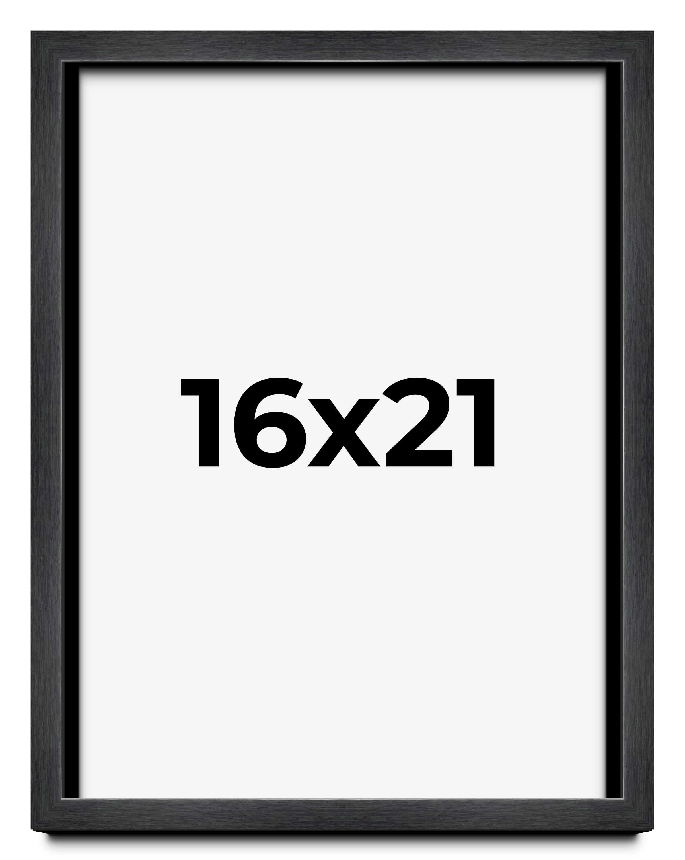 16x21 Shadow Box Frame Grey Charcoal Black | 0.875 Inches Deep | Solid ...