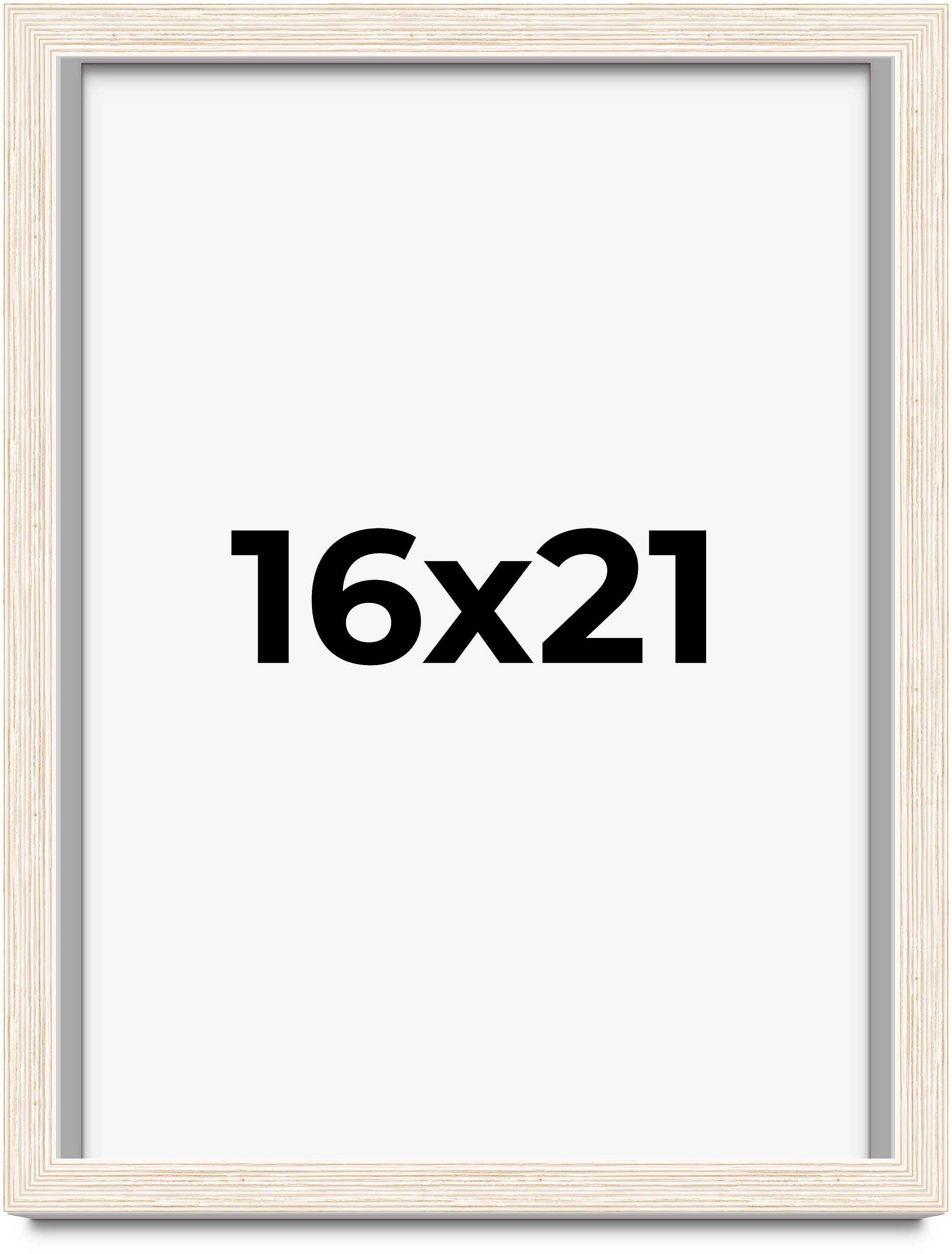 16x21 Shadow Box Frame White | 1.125 Inches Deep Real Wood Rustic ...