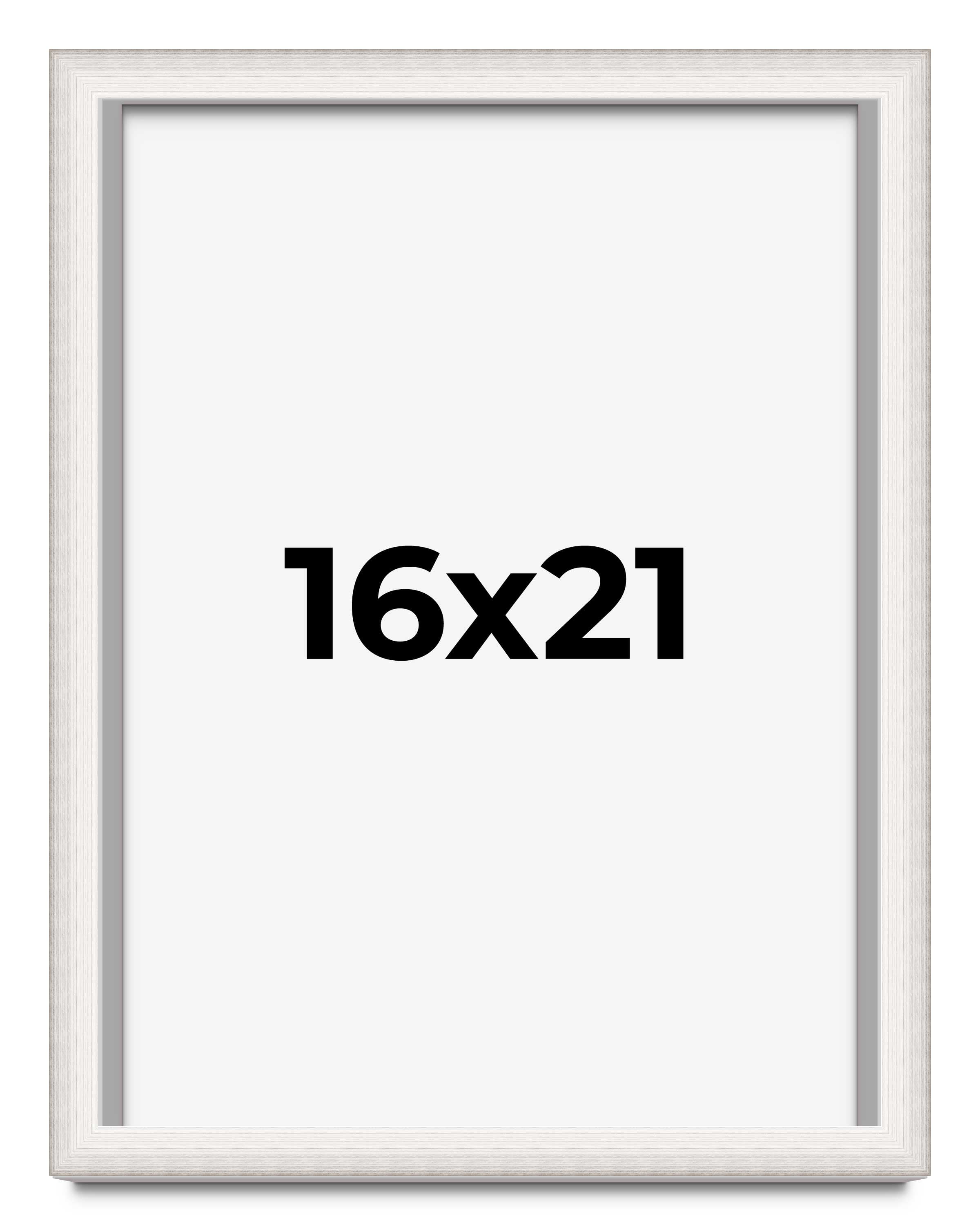 16x21 Shadow Box Silver Brushed Striped Display Frame | 1.625 Inches ...