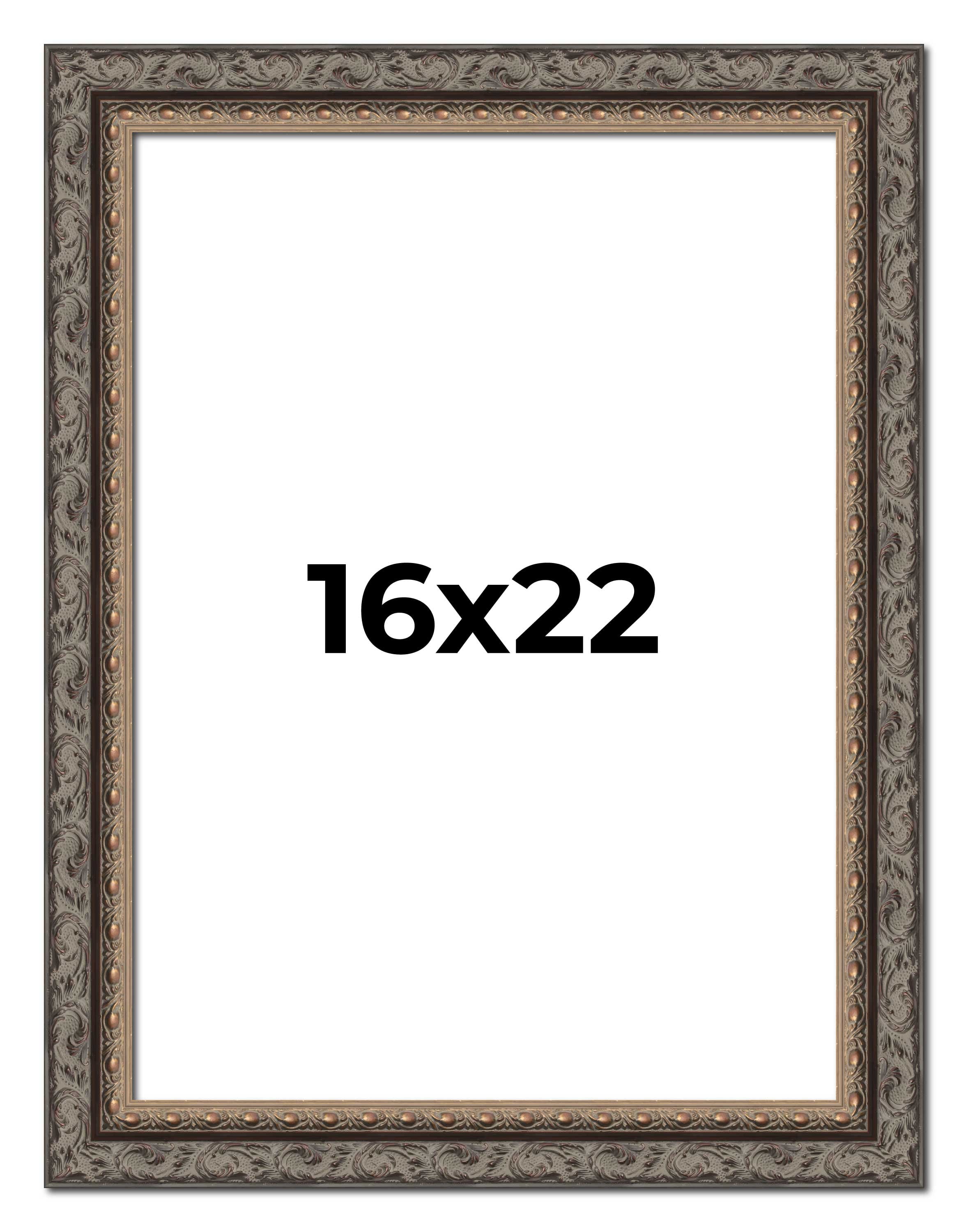 16x22 Frame Black Real Wood Picture Frame Width 2 inches | Interior ...