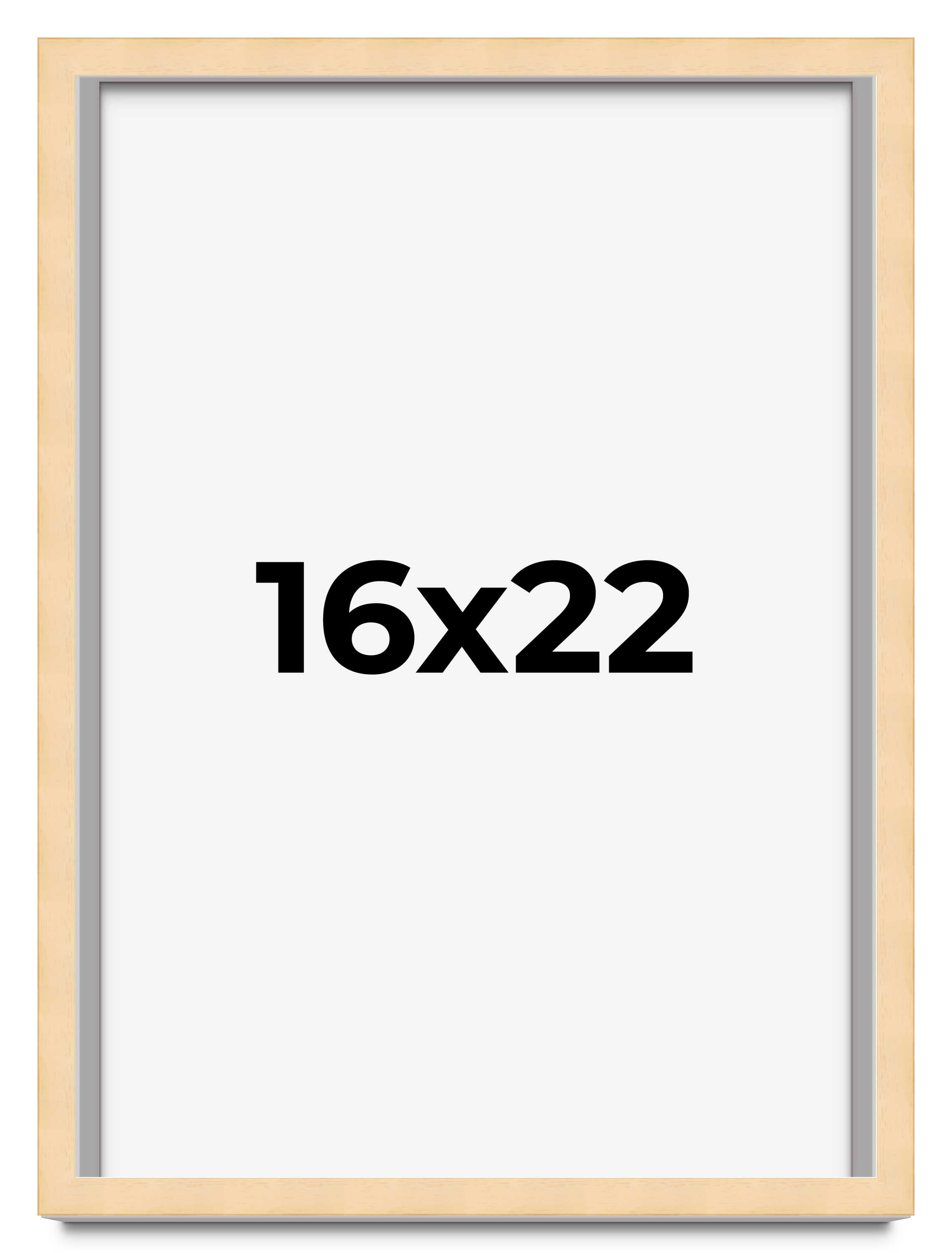 16x22 Shadow Box Frame Brown | 0.875 Inches Deep Real Wood Contemporary ...