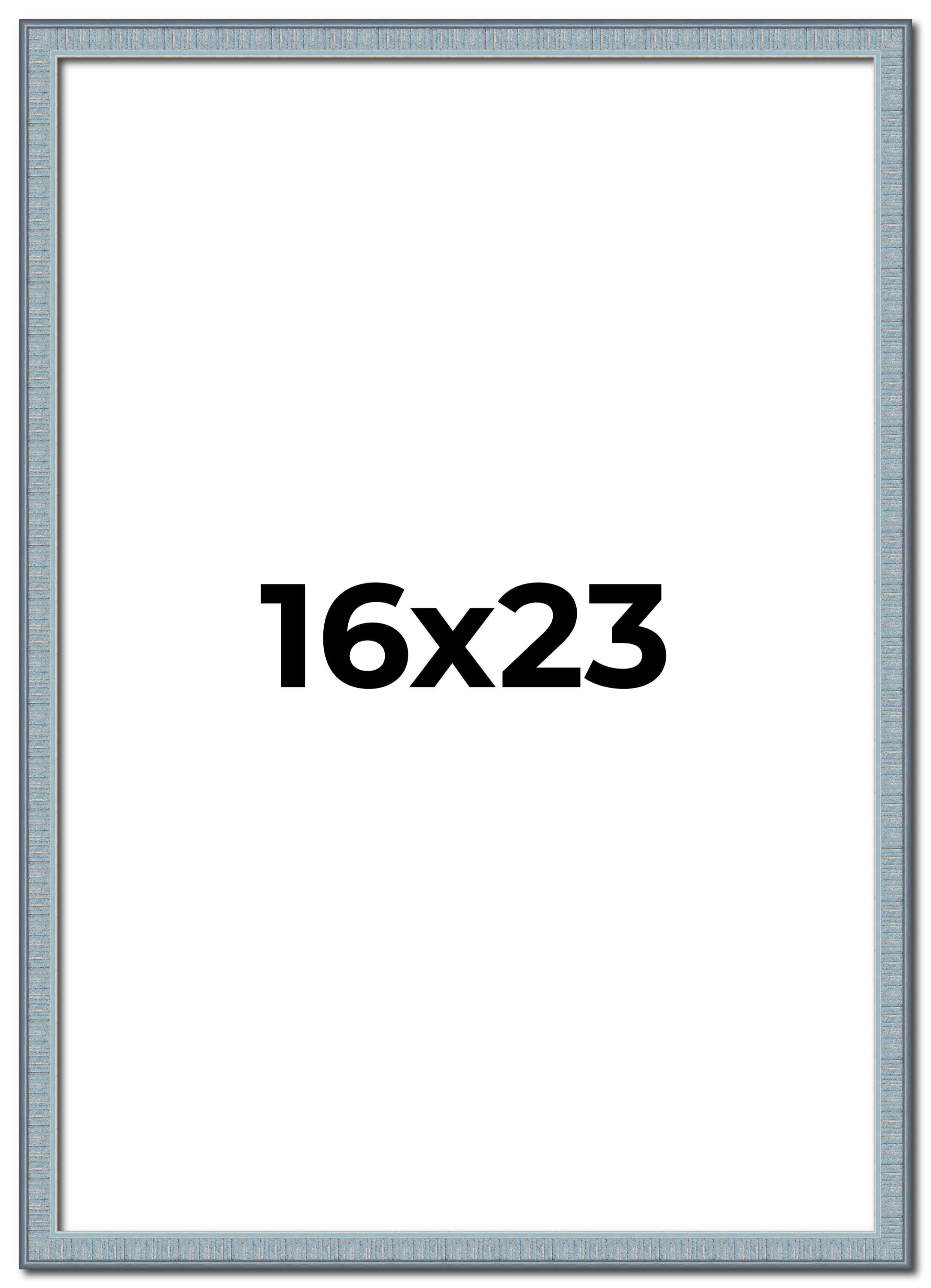 16x23 Frame Blue Scuffed Farm Board Solid Wood Picture Frame Width 0.75 ...