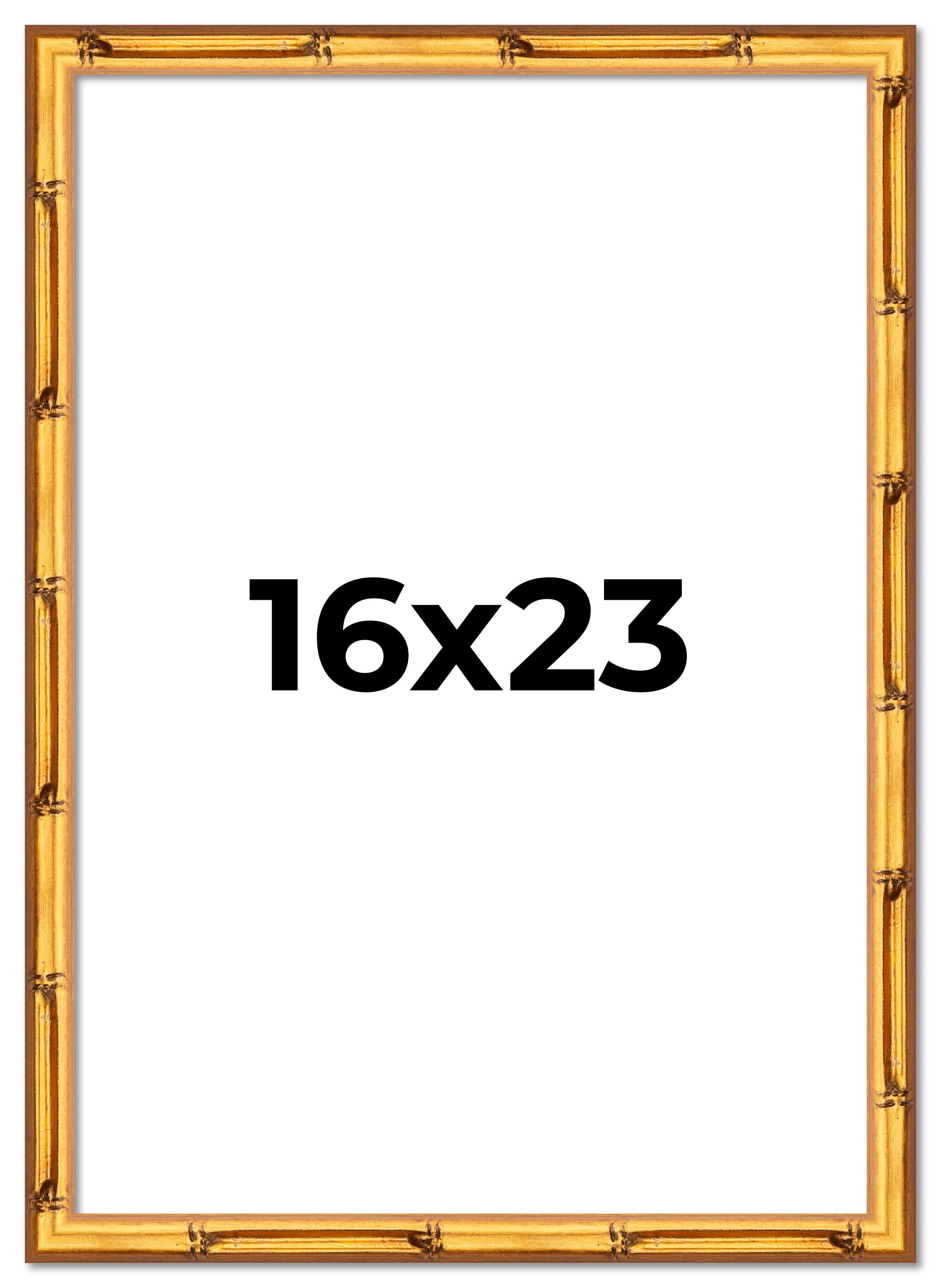 16x23 Frame Gold Bamboo Picture Frame - Complete Modern Photo Frame ...