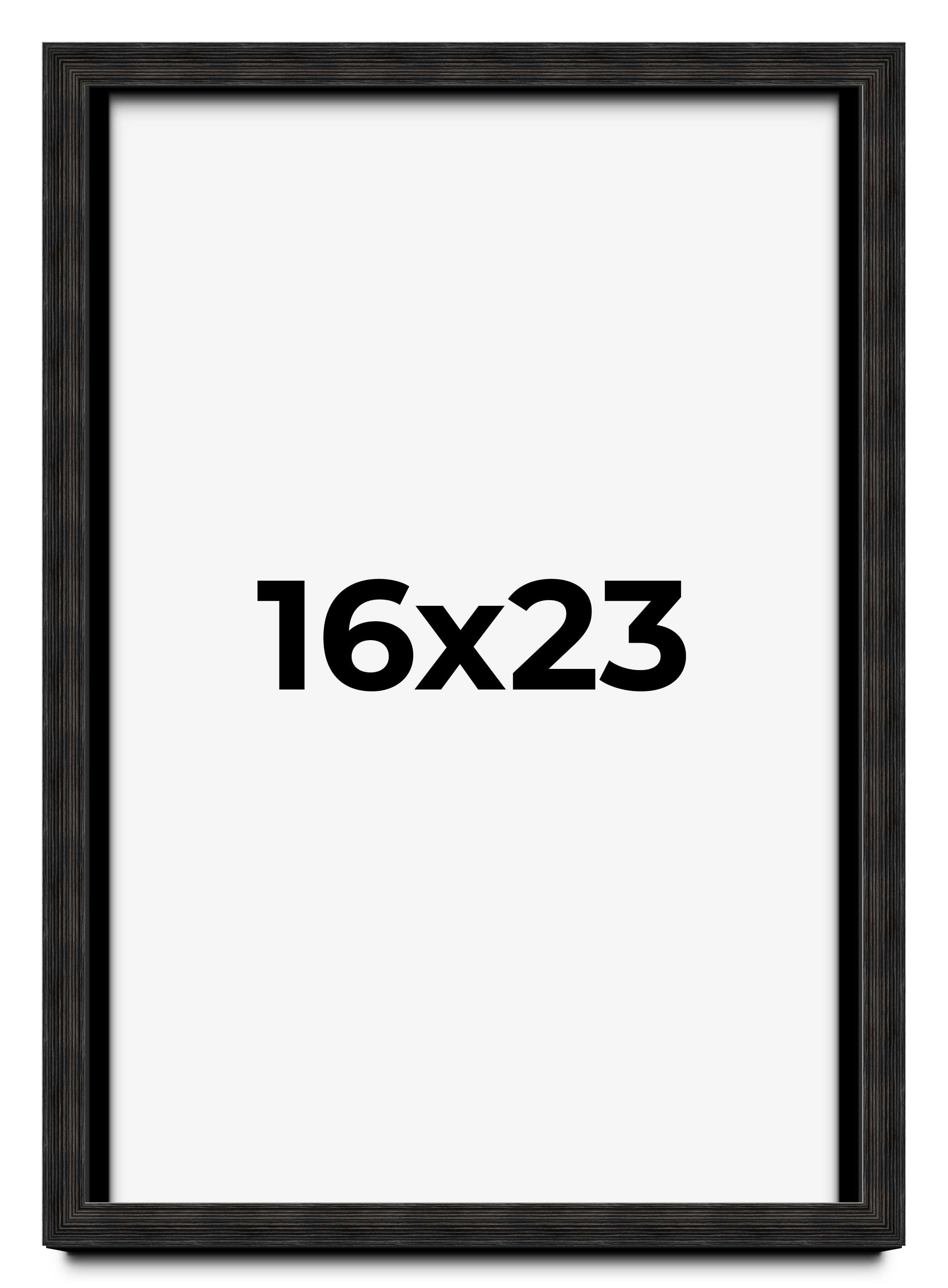 16x23 Shadow Box Black Rustic Barnwood Display Frame | 1.125 Inch Deep ...