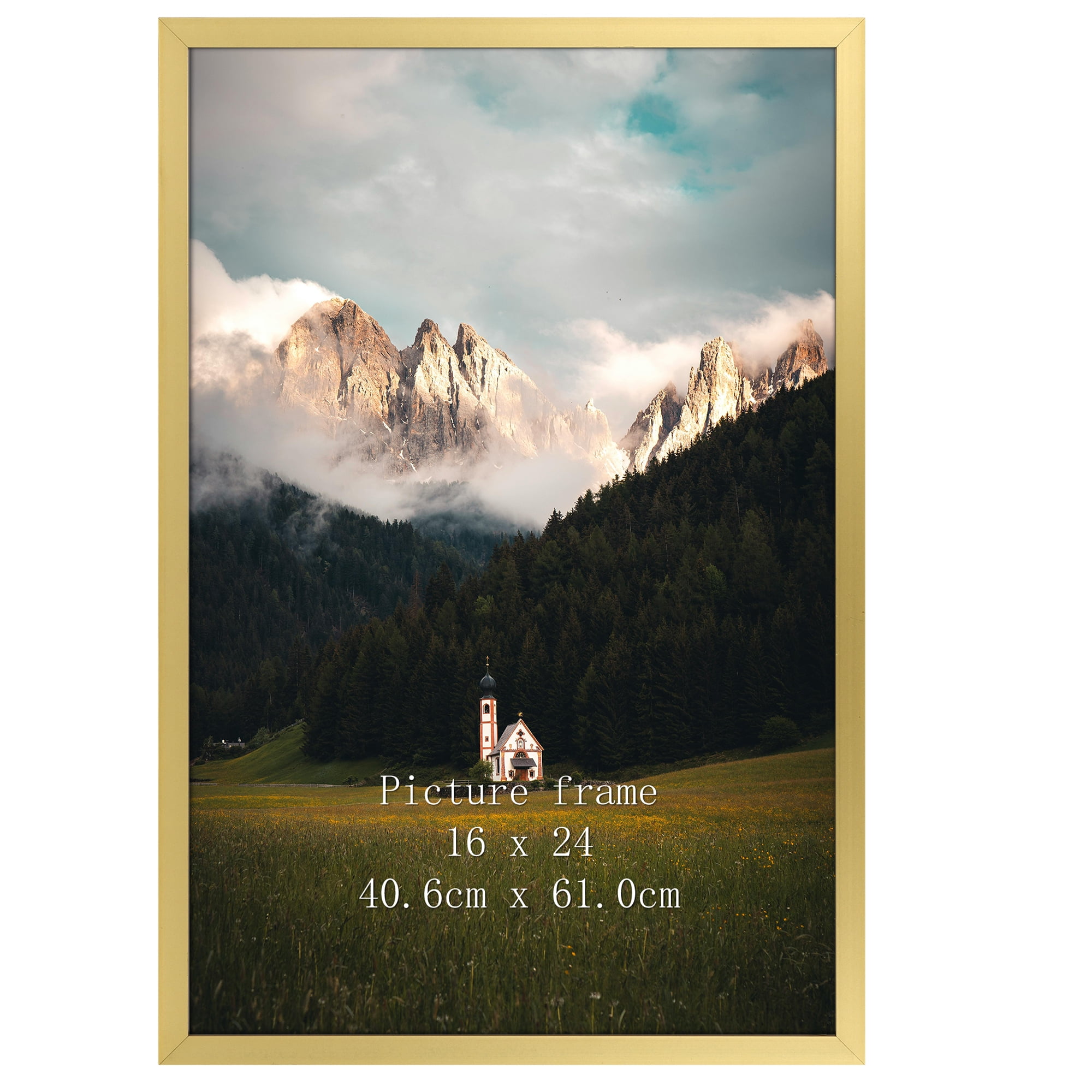 16x24 Frame Gold Photo Poster Frame for Wall Mounted - Walmart.com