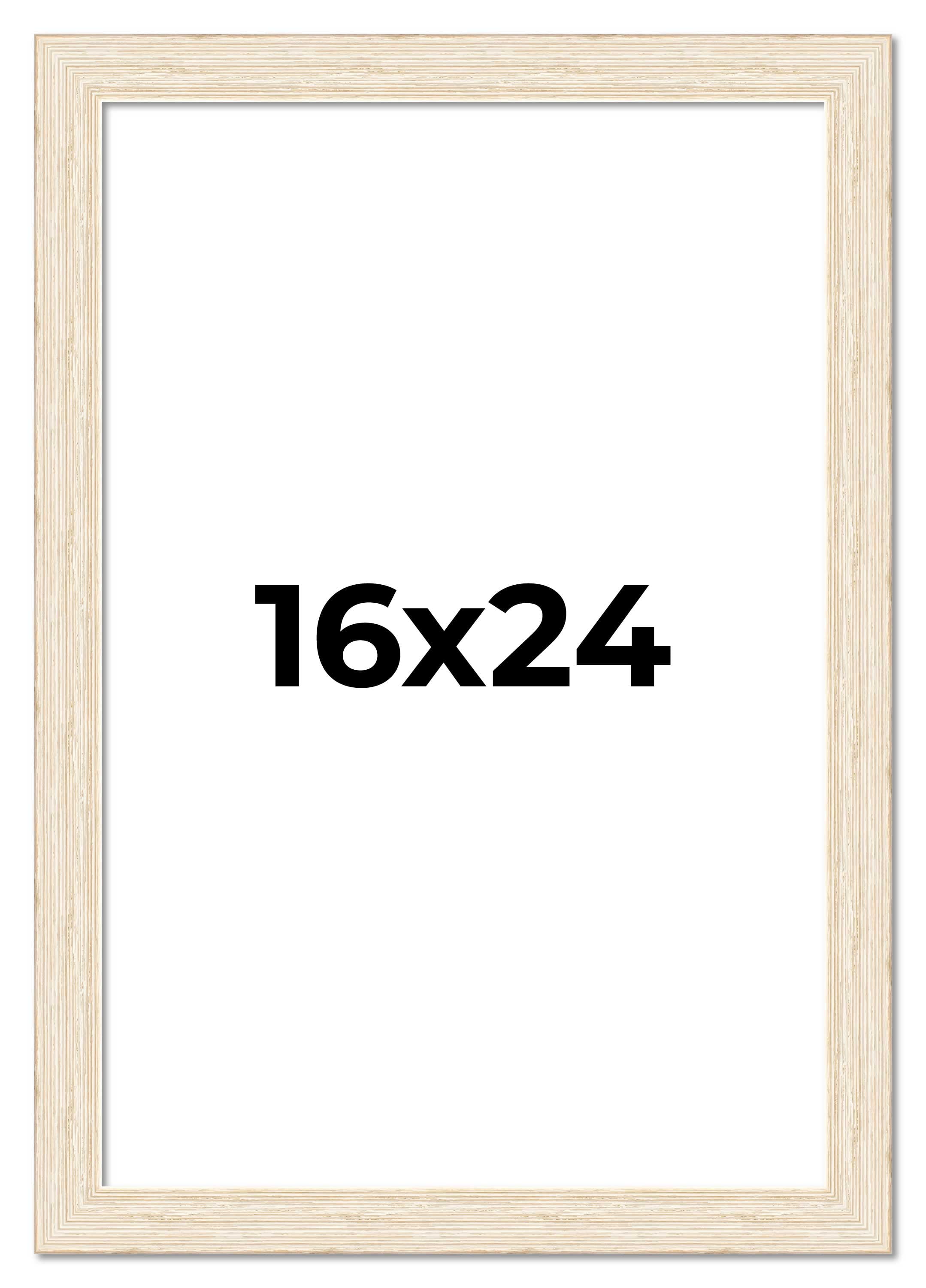 16x24 Frame White Barnwood Picture Frame - Modern Photo Frame Includes ...