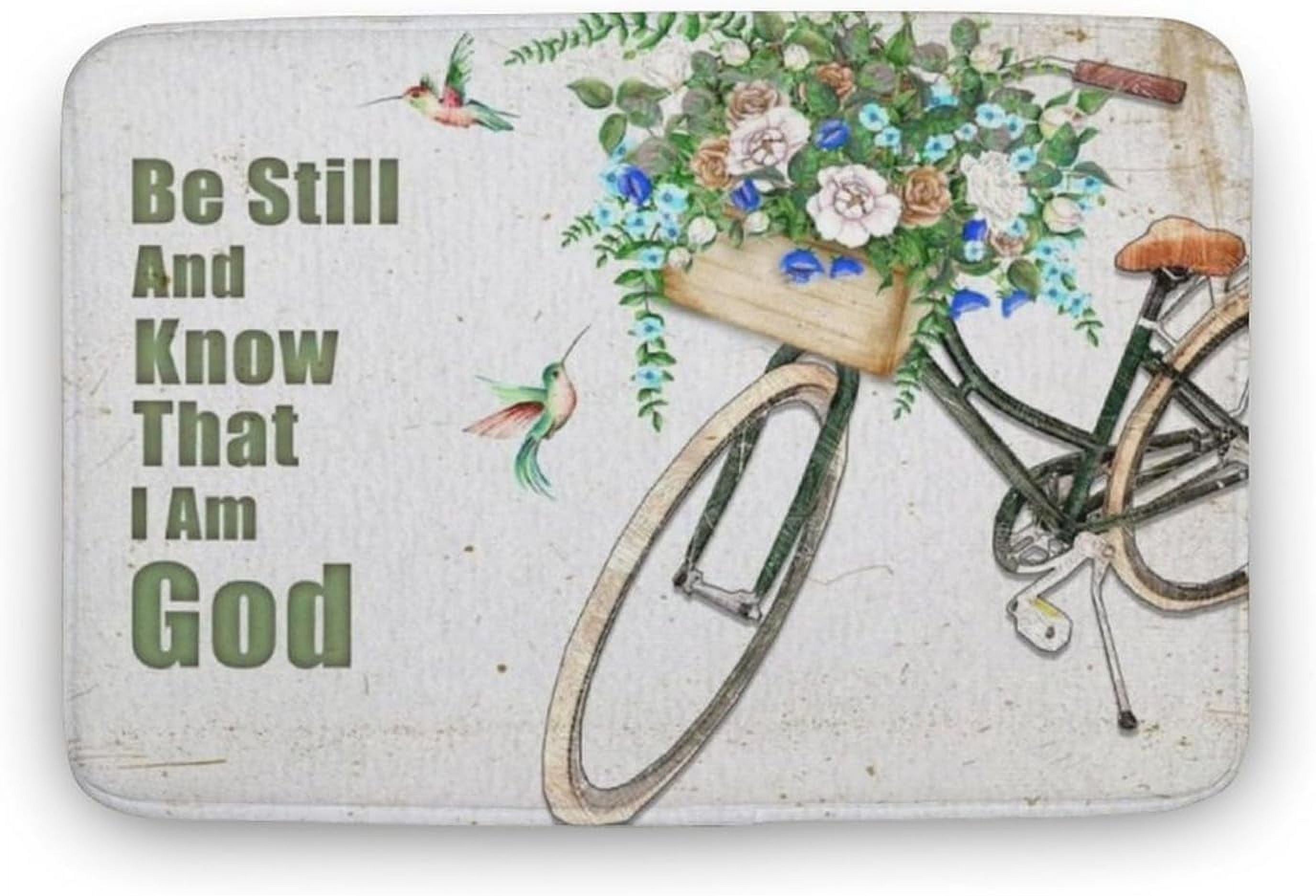 16x24 Inch Doormat Be Still And Know That I Am God Door Mat Non Slip ...