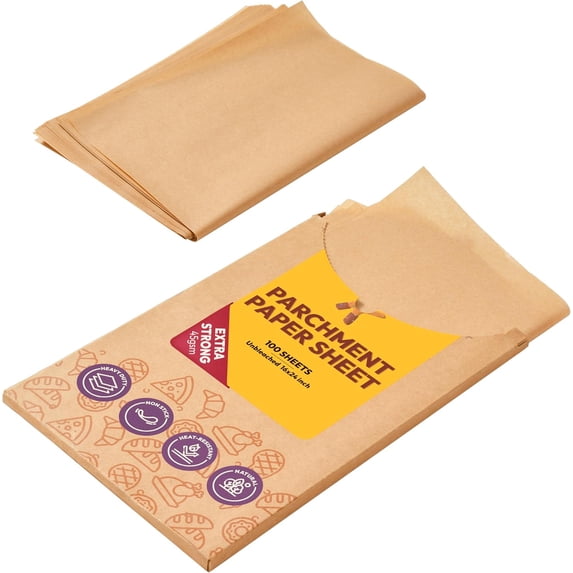 16x24 Inch Parchment Paper Sheets, 100Pcs Non-Stick Precut Baking ...