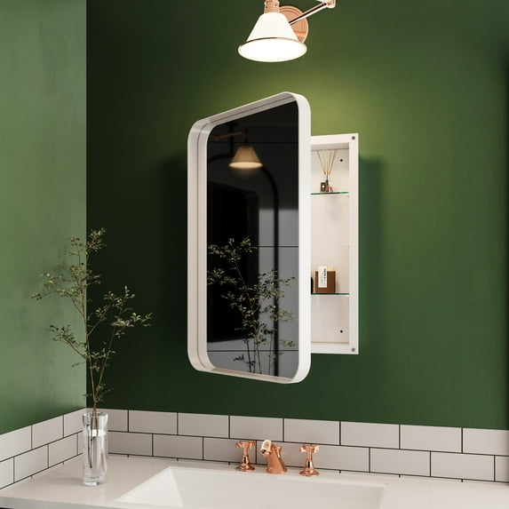 16x24 Inch Recessed Metal Medicine Cabinet | Adjustable Shelves Fit ...