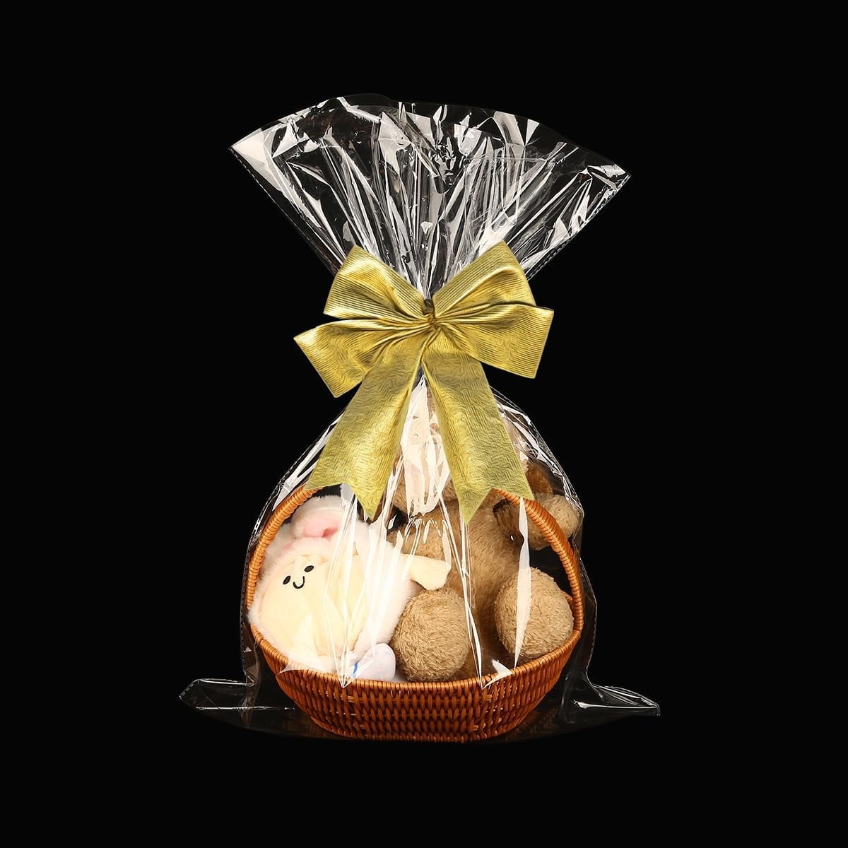 16x24 Inches Cellophane Bags for Gift Baskets, 10 CT Clear Cellophane ...