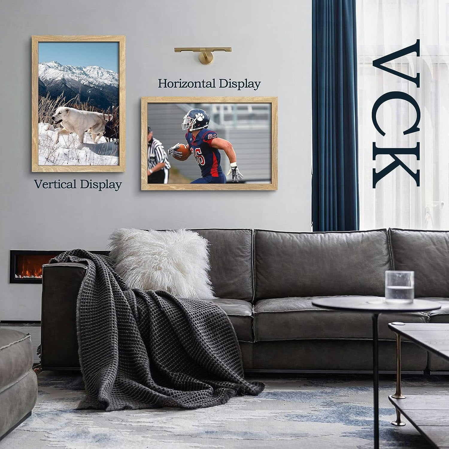 16x24 Natural Wood Frame for Poster & Picture, Solid Wood Photo Frames ...