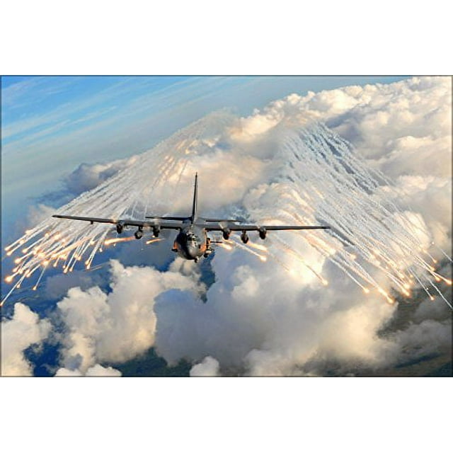 16x24 Poster; An Ac-130U Spooky Gunship C-130 Hercules Variant From The ...