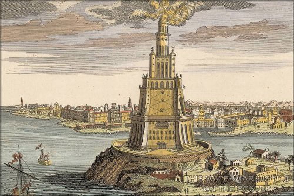 16x24 Poster; Lighthouse Of Alexandria Pharos Of Alexandria - Walmart.com