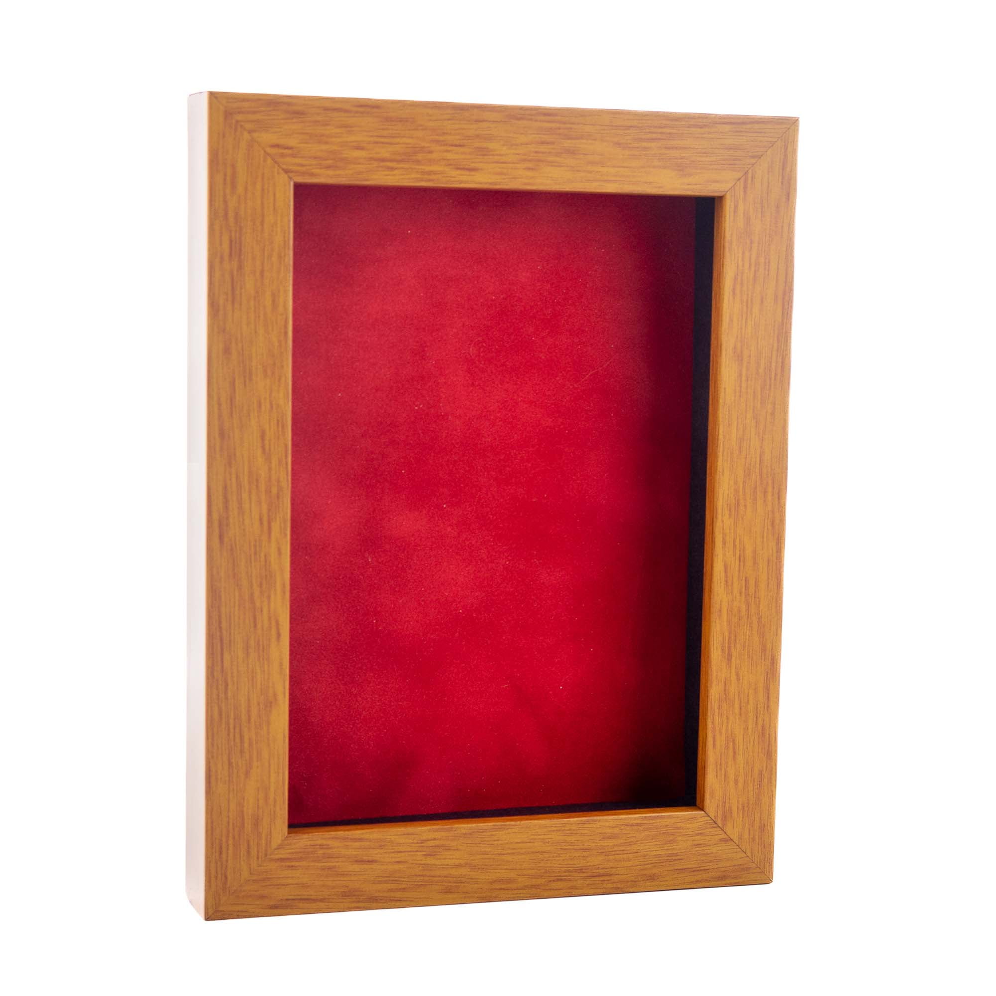16x24 Shadow Box Frame Light Brown Wood | With a 3/4" Usable Display ...