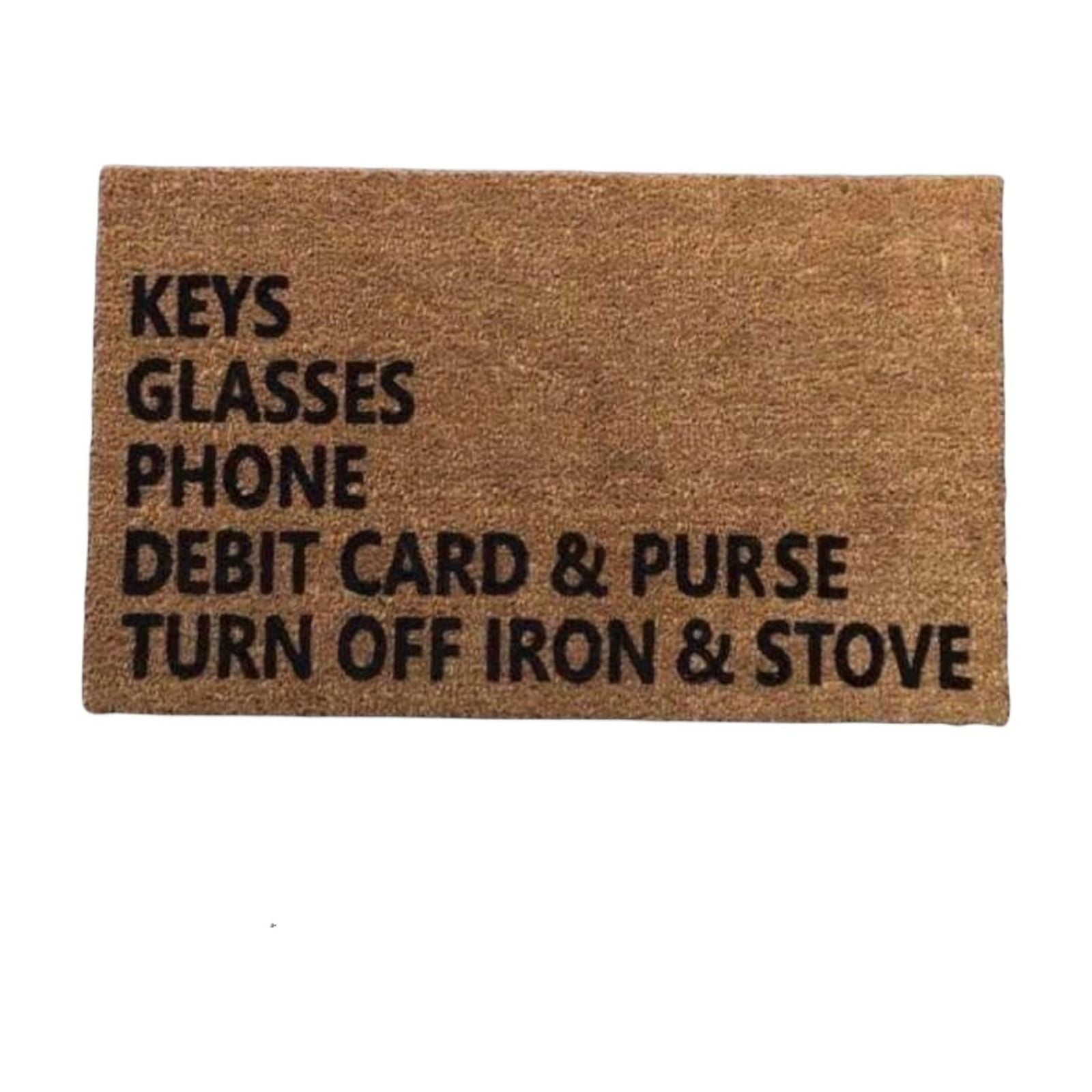 16x24 IN Tropical Coir Door Mat Living Decor Doormats for Inside ...