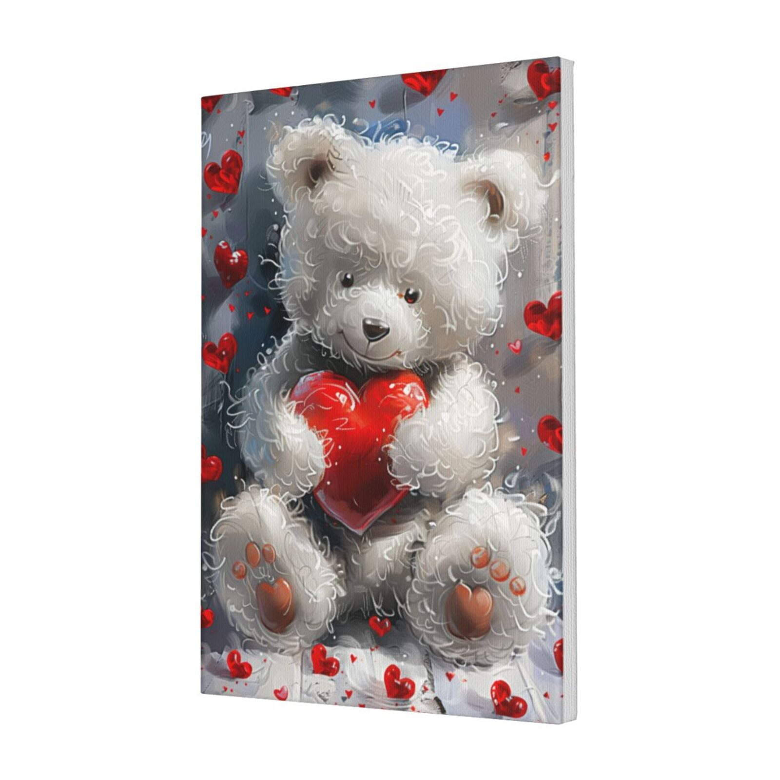 16x24 inch Bedroom Decorative Painting Muppet Bear & Red Heart,Family ...