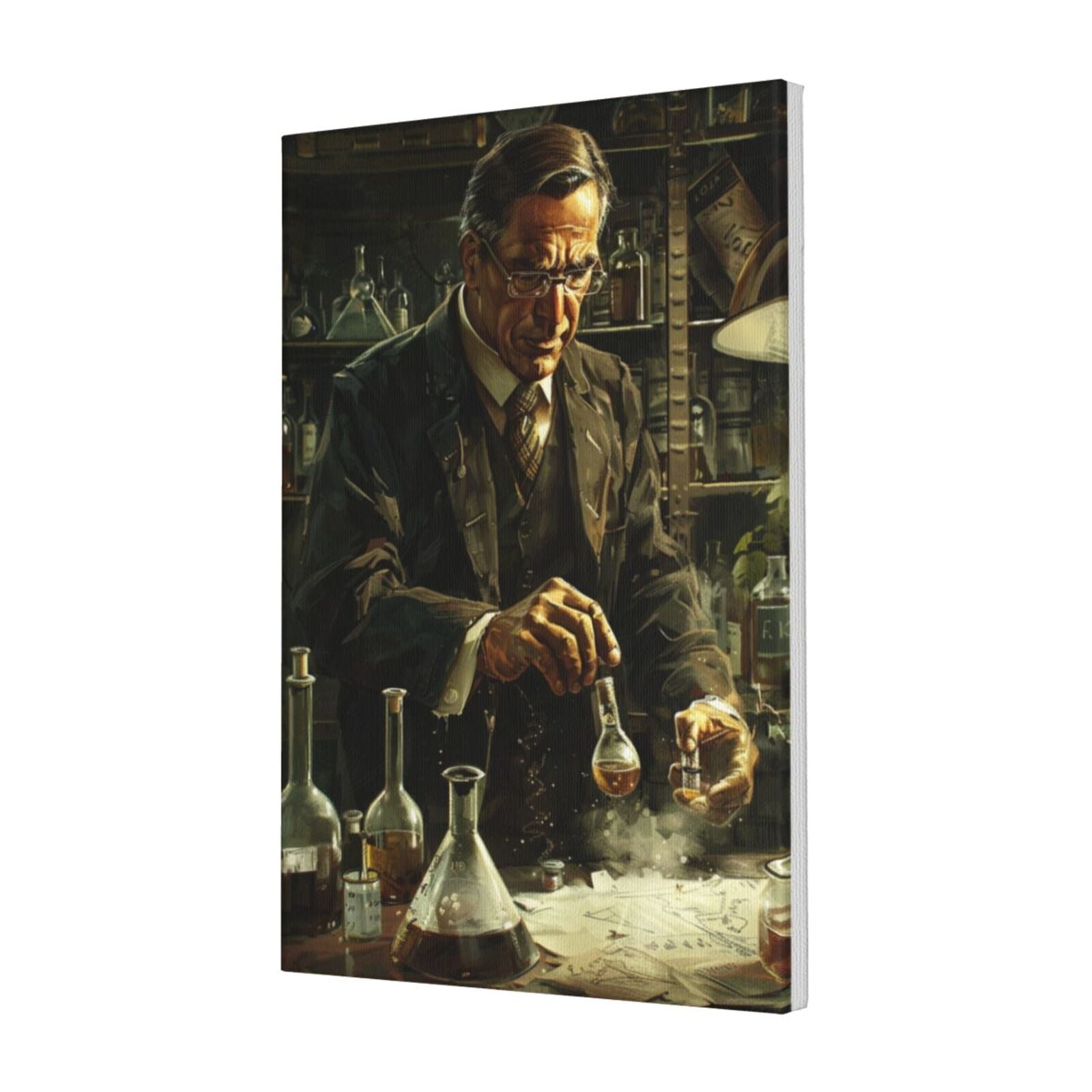 16x24 inch Canvas Hanging Picture The Person Conducting The Experiment,Campus Laboratory ...