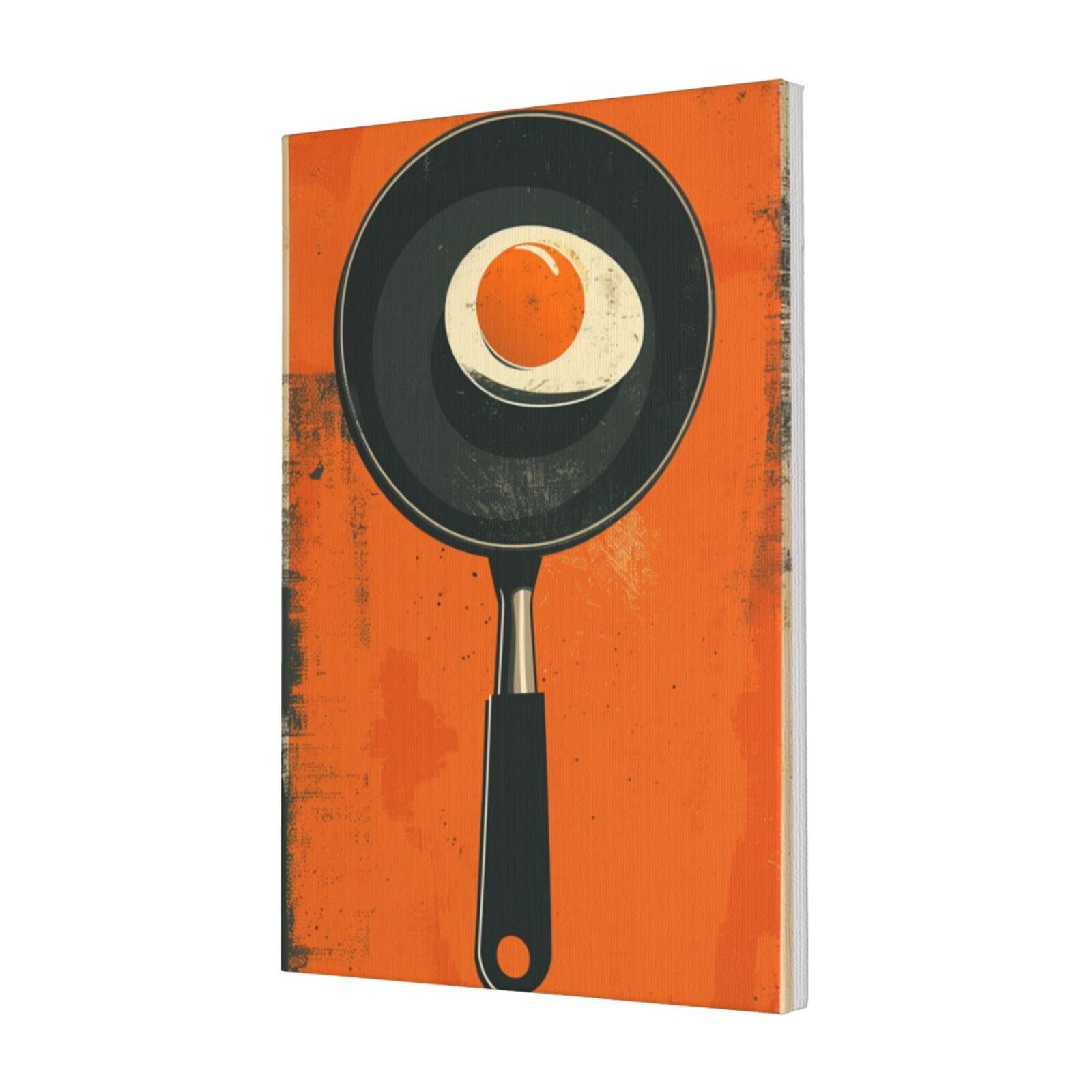 16x24 inch Kitchen Painting For Wall Pan Fried Eggs,Indoor Restaurant,Kitchen Wall Decor ...