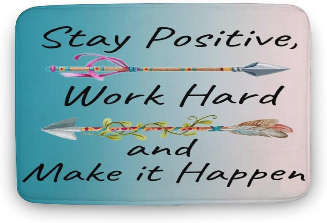 16x24 inch Love Heart Mat,Valentines Day Love Red Hearts Plaid Striped ...