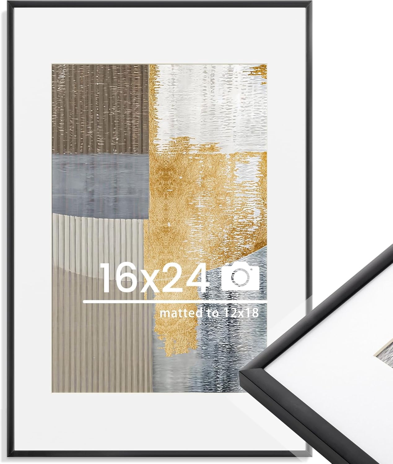 16x24 inch Metal Poster Frame - 16 x 24 Thin Aluminum Picture Frames ...
