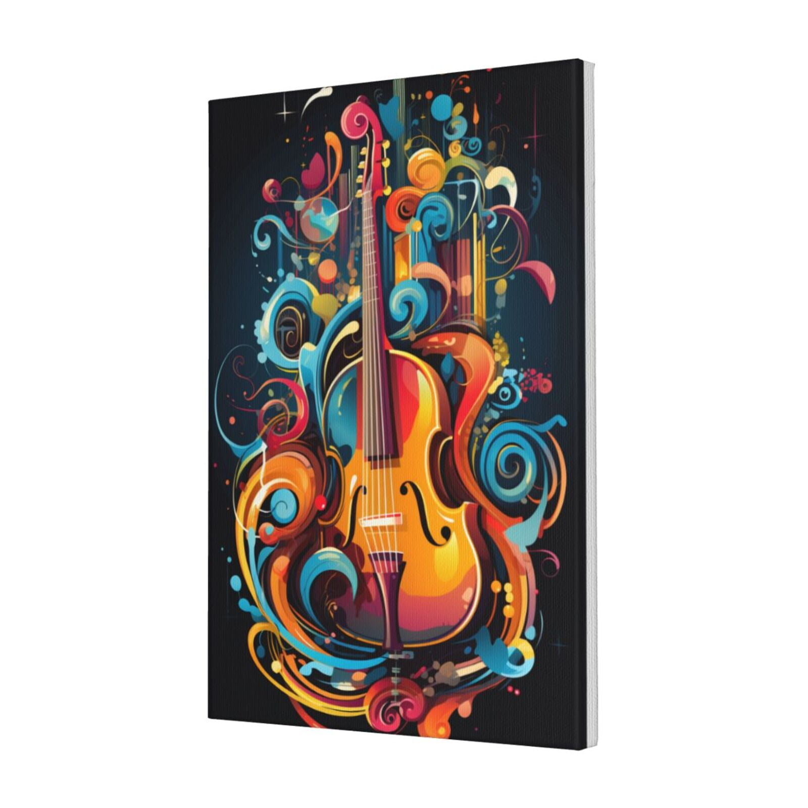 16x24 inch Music Room Decorative Painting Colorful Cello,Music Room ...