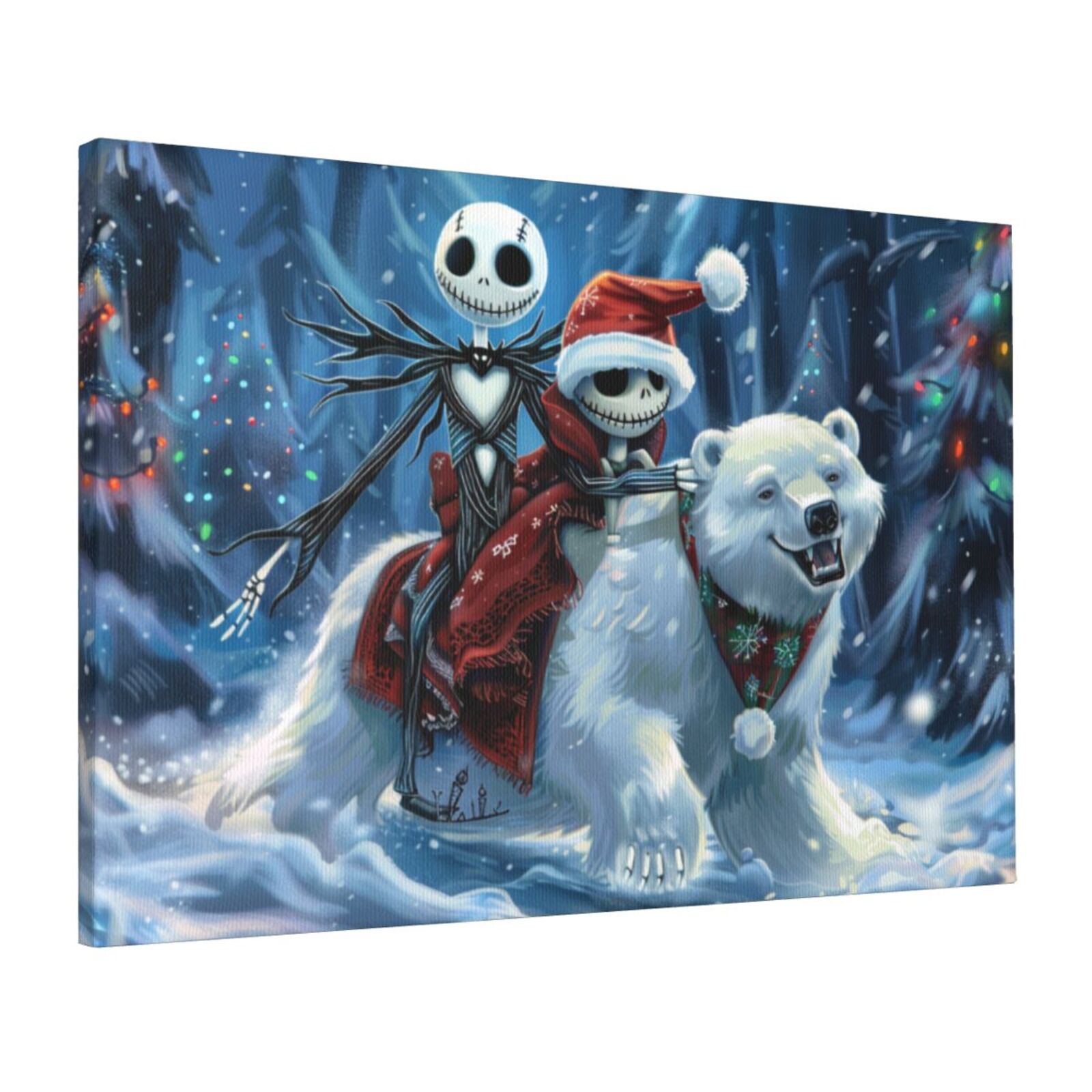 16x24 inch Oil Painting Canvas Wall Art Muppet Man & White Bear ...