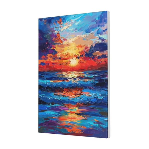 16x24 inch Oil Paintings On Canvas The Sea And Sunset,Home Decor ...