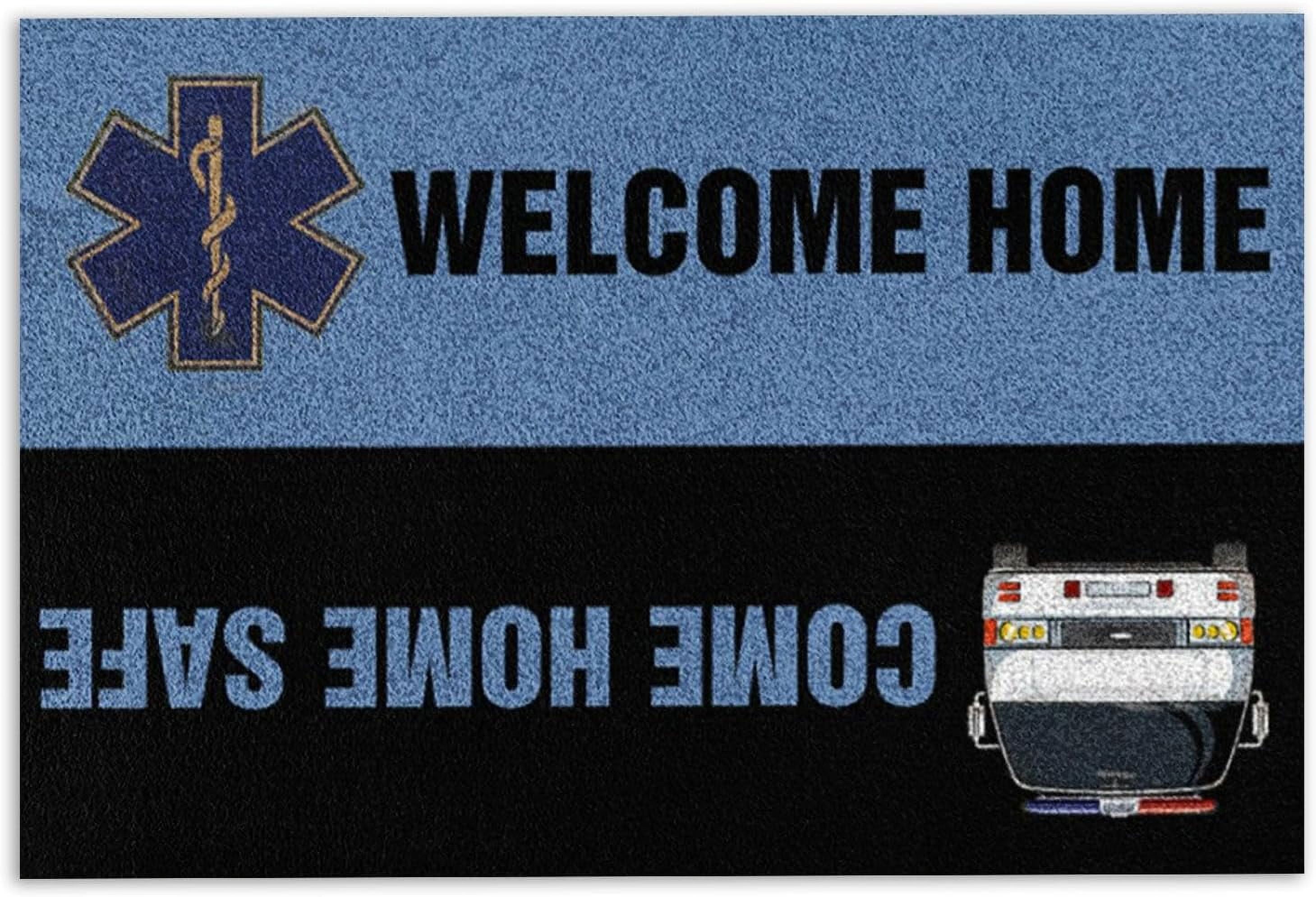16x24 inch Police Door Mat Police Come Home Safe Back The Blue Thin ...