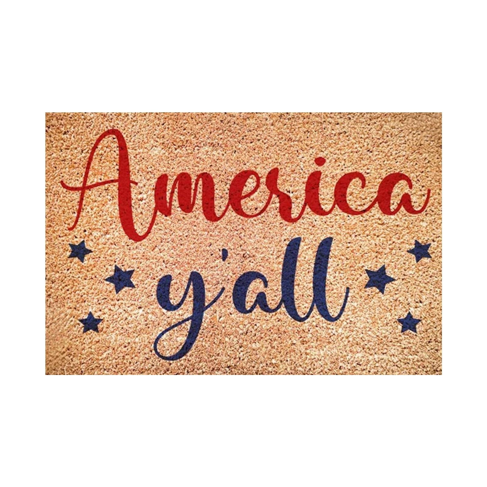 16x24IN Door Mat Rustic American Flag Traditional Patriotic Decor ...