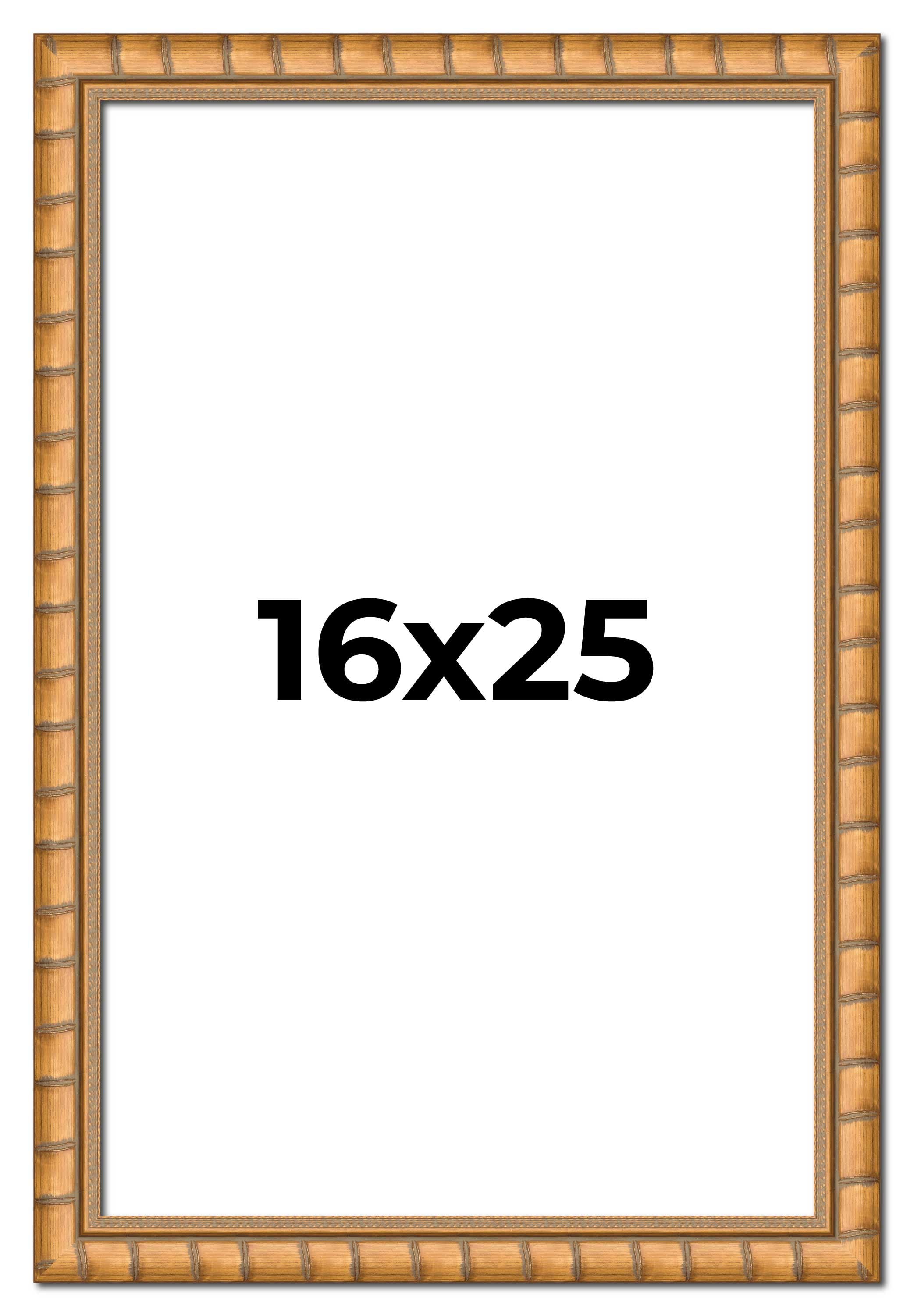 16x25 Frame Gold Real Wood Picture Frame Width 1.5 inches | Interior ...