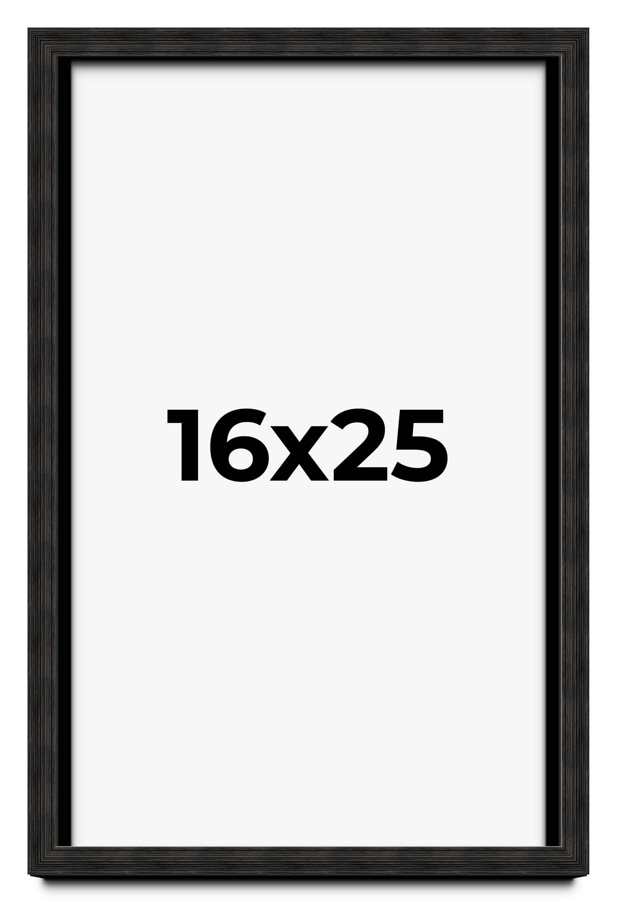 16x25 Shadow Box Black Rustic Barnwood Display Frame | 1.125 Inch Deep ...