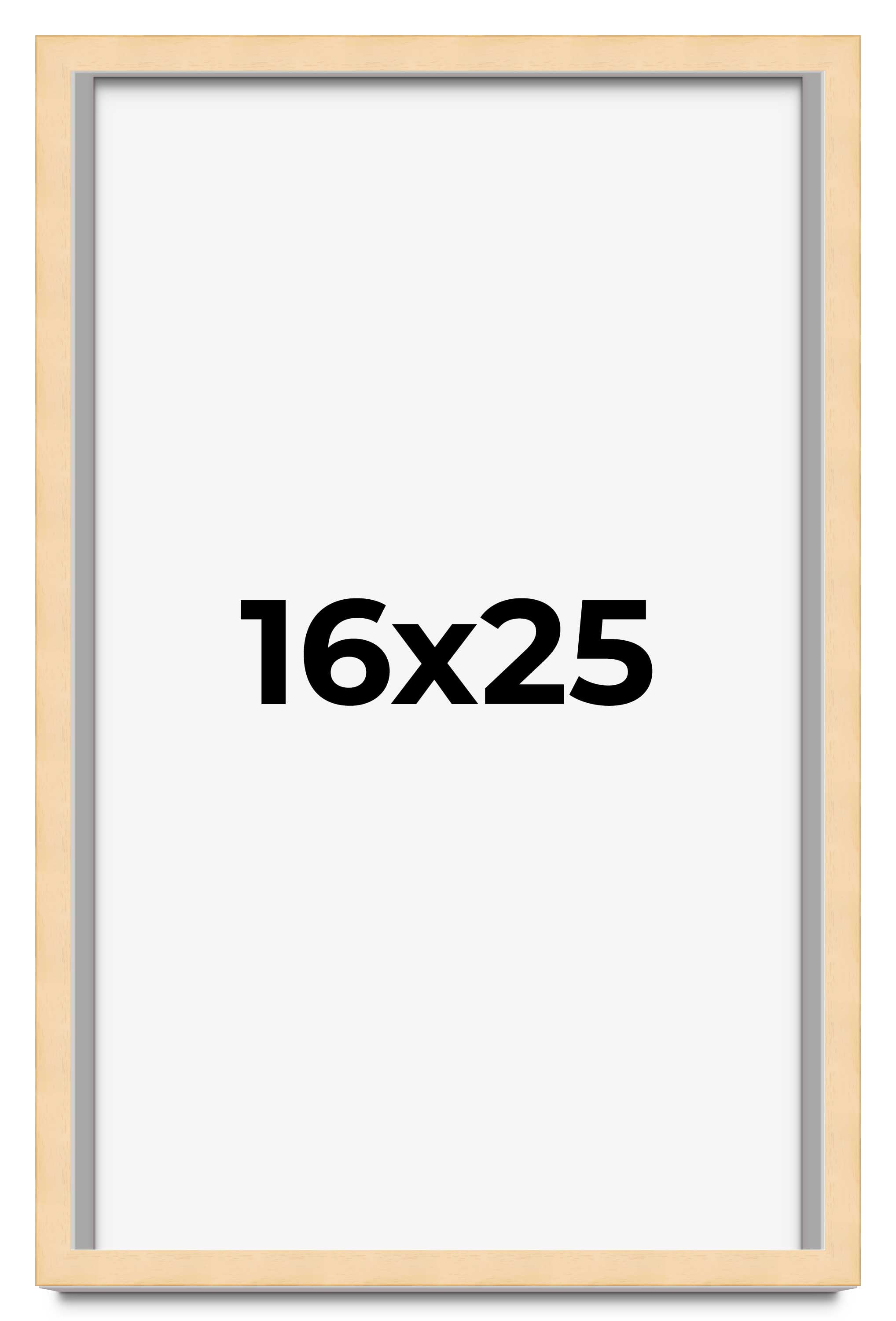 16x25 Shadow Box Frame Brown | 0.875 Inches Deep Real Wood Contemporary ...