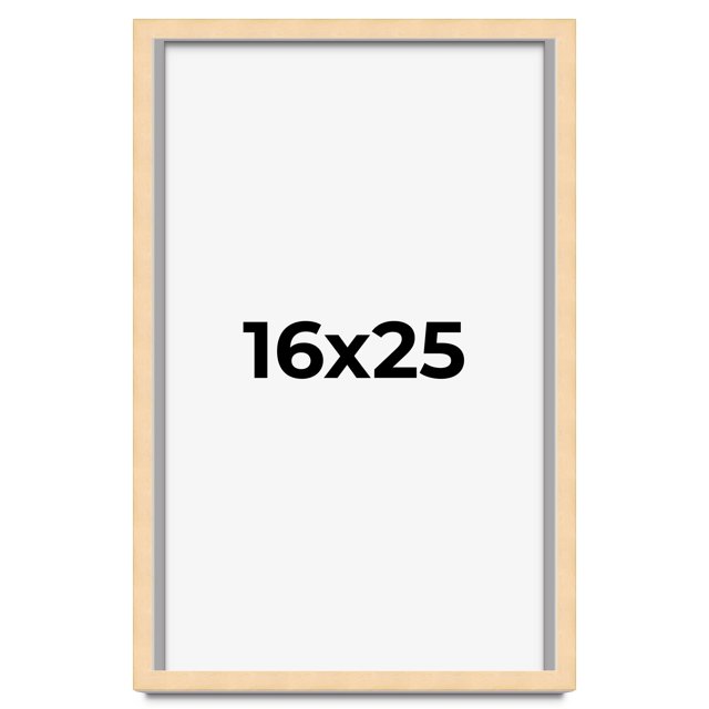 16x25 Shadow Box Frame Brown | 0.875 Inches Deep Real Wood Contemporary ...