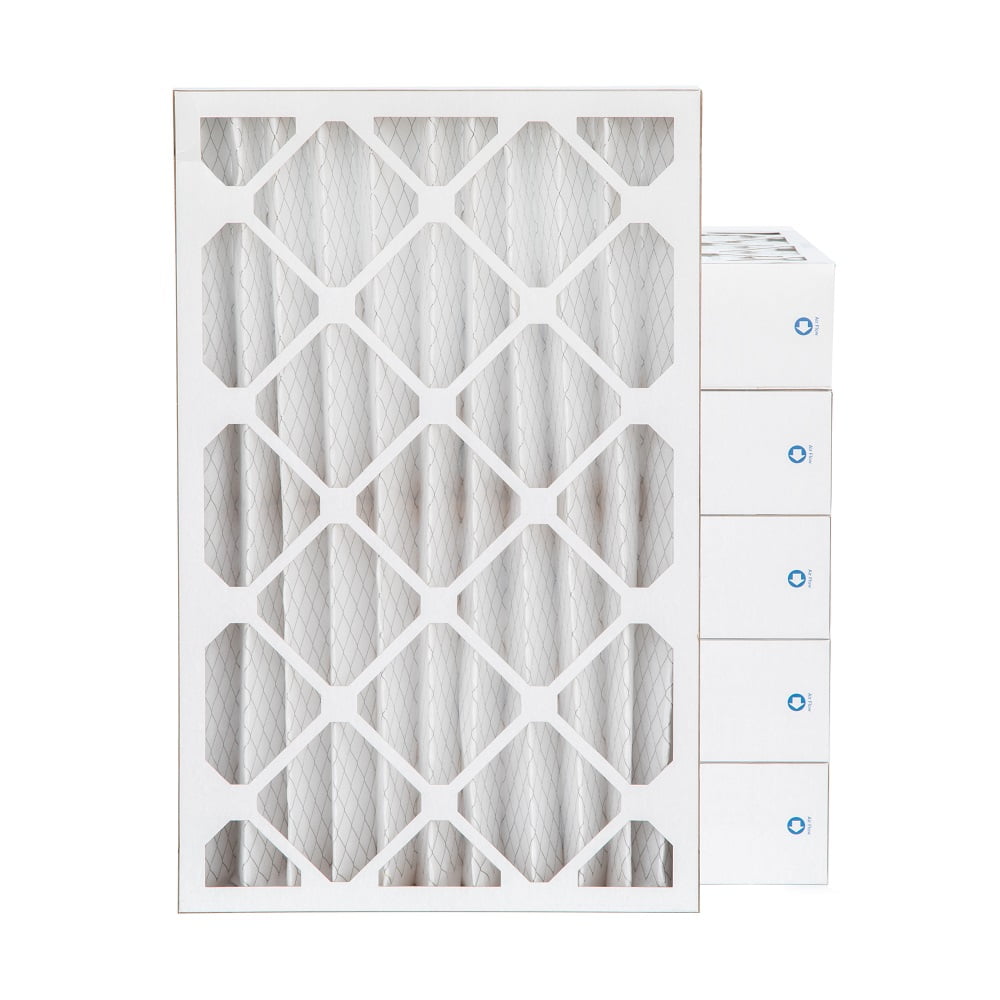 16x25x4 MERV 8 AC Furnace Air Filter, 4 Inch, 6 Pack, Actual Size: 15-1 ...