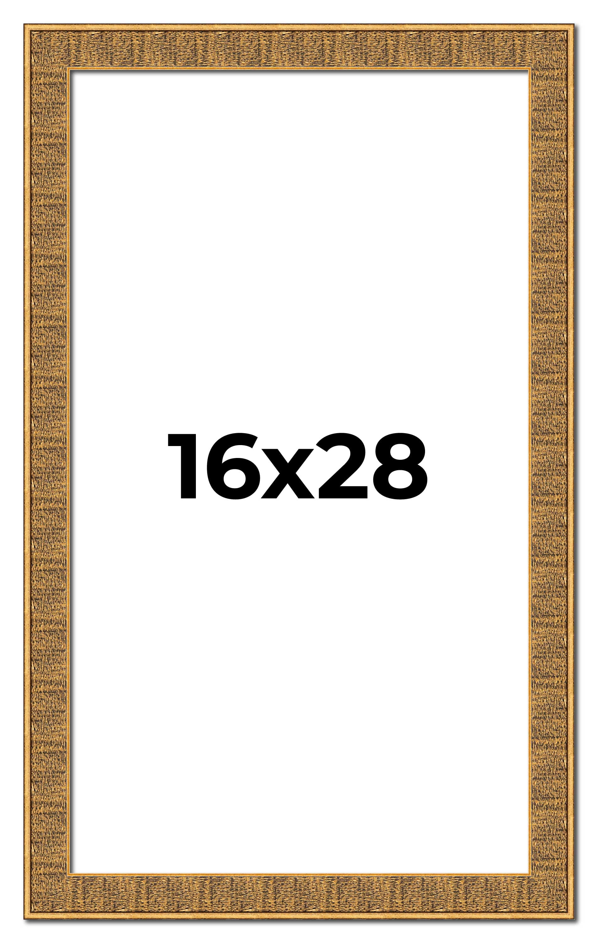 16x28 Frame Black and Gold Distressed Solid Wood Sonoma Picture Frame ...