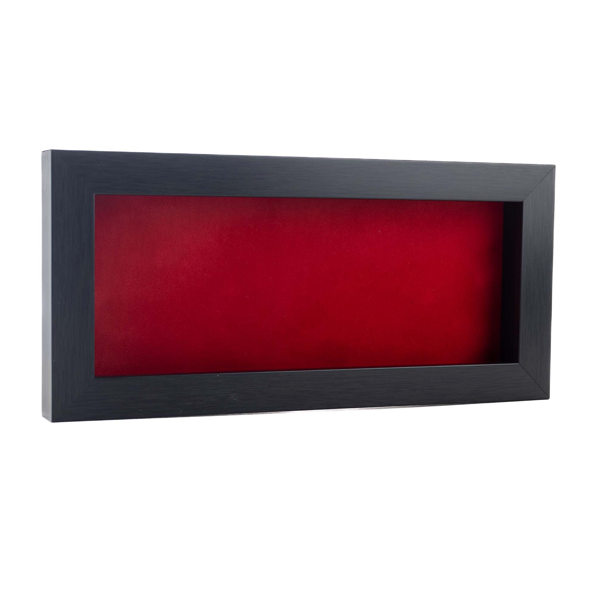 16x28 Shadow Box Frame Charcoal Gray Wood | With a 3/4" Usable Display ...