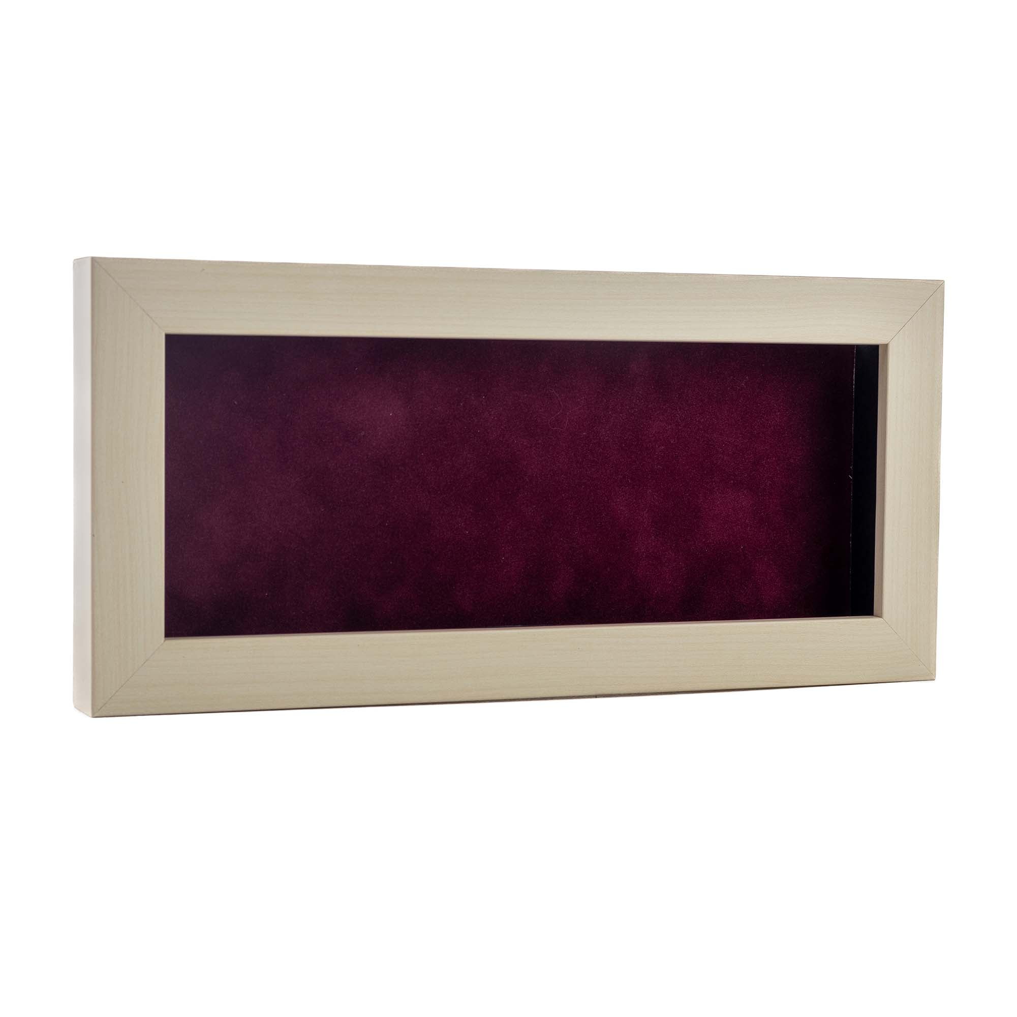 16x28 Shadow Box Frame White Washed Wood | With a 3/4" Usable Display ...
