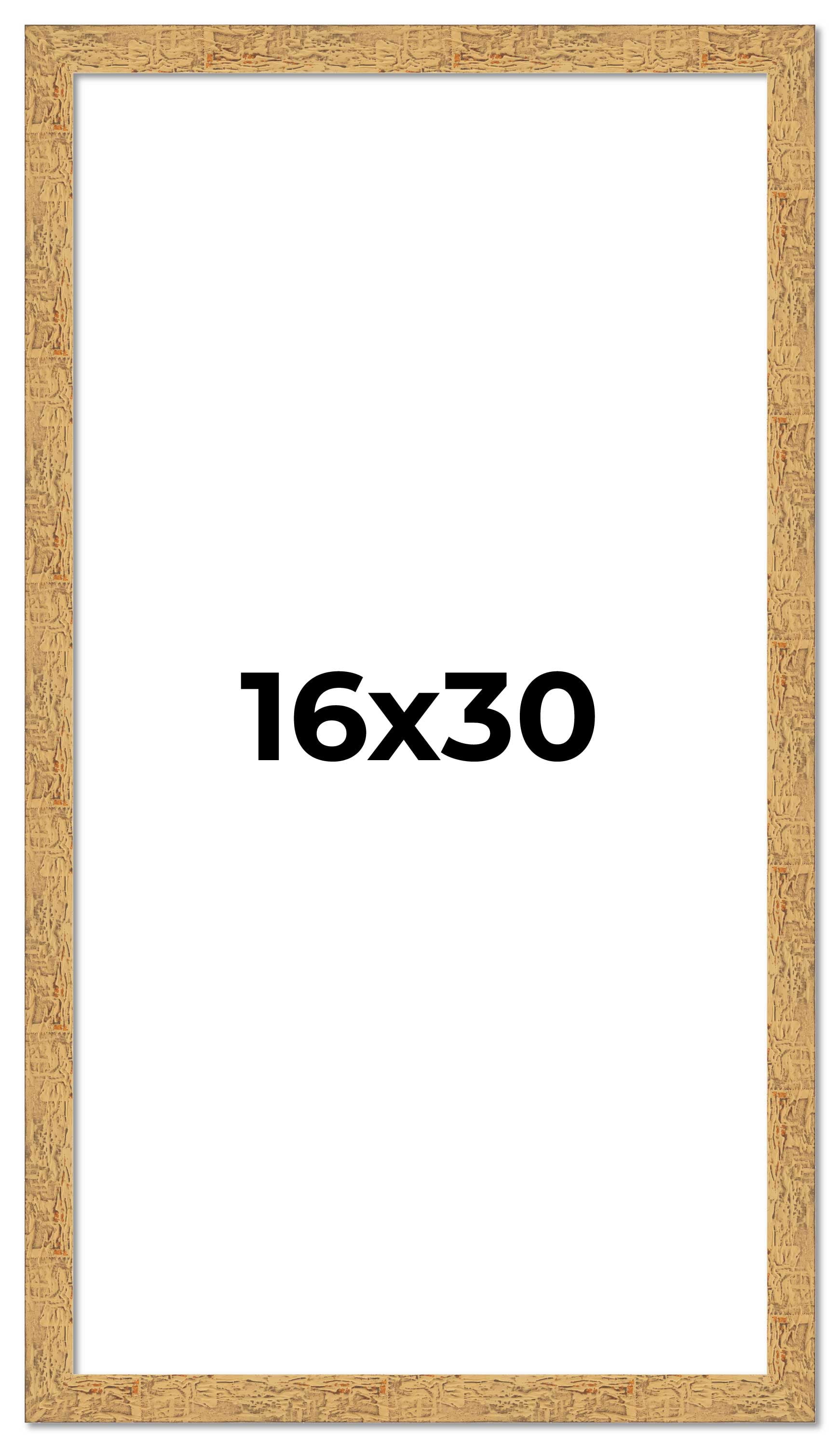 16x30 Frame Beige Real Wood Picture Frame Width 1.25 inches | Interior ...