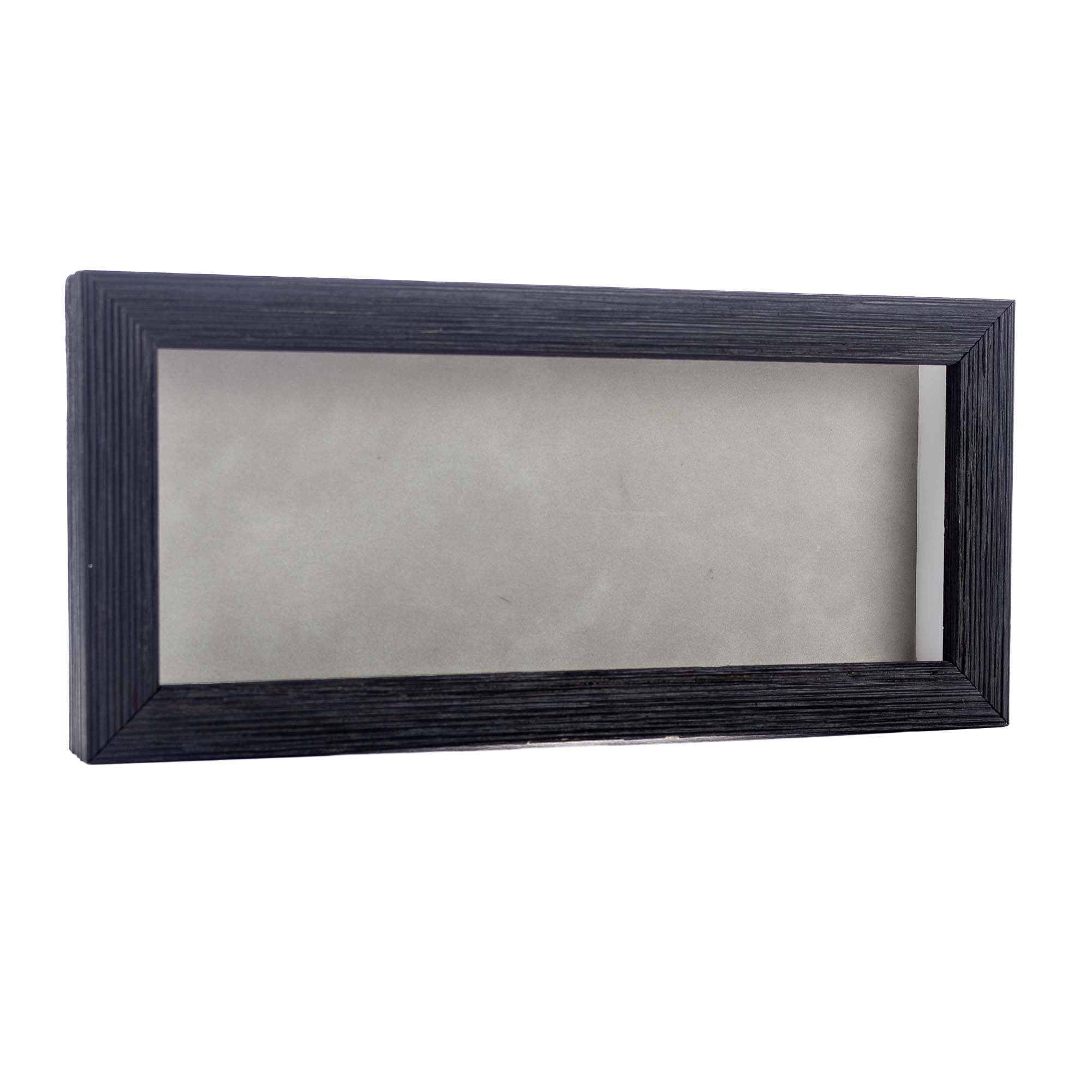 16x30 Shadow Box Frame Barnwood Black Wood | With a 1" Usable Display ...