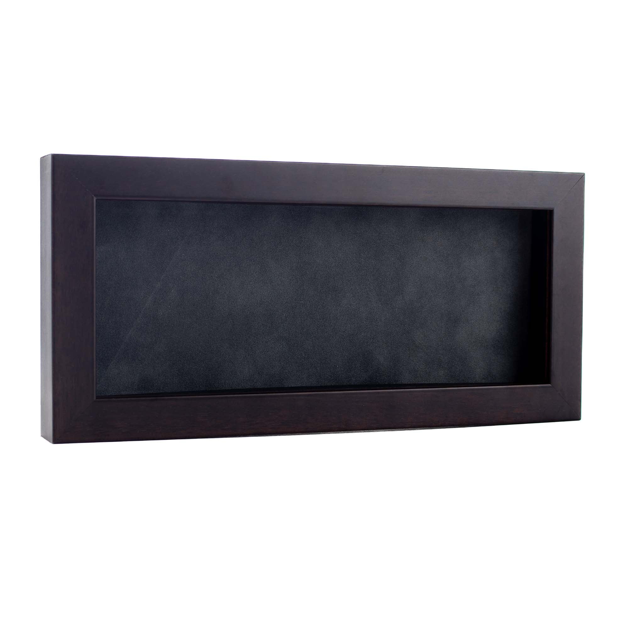 16x30 Shadow Box Frame Brown Walnut Wood | With a 3/4" Usable Display ...