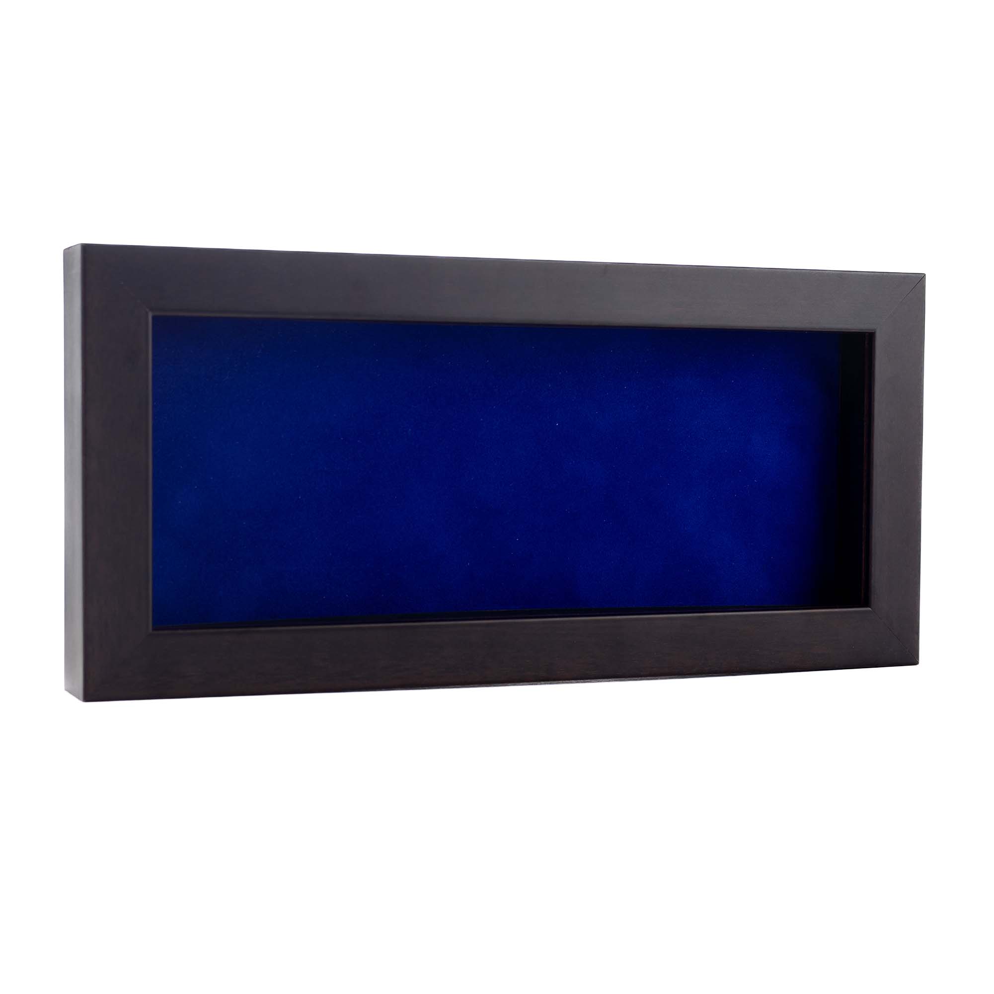16x30 Walnut Shadowbox Frame - Interior Size 16x30 with 3/4" Usable ...