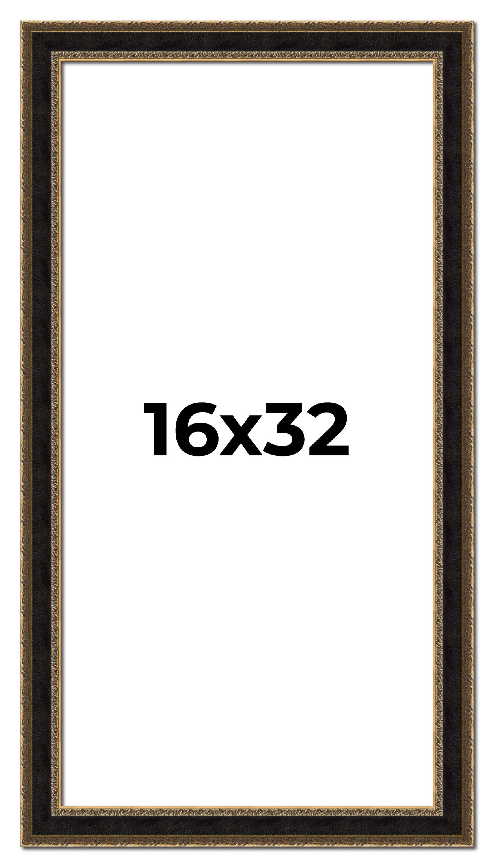 16x32 Frame Gold Antique Vintage Sold Wood Picture Frame | 1.75 Inch ...