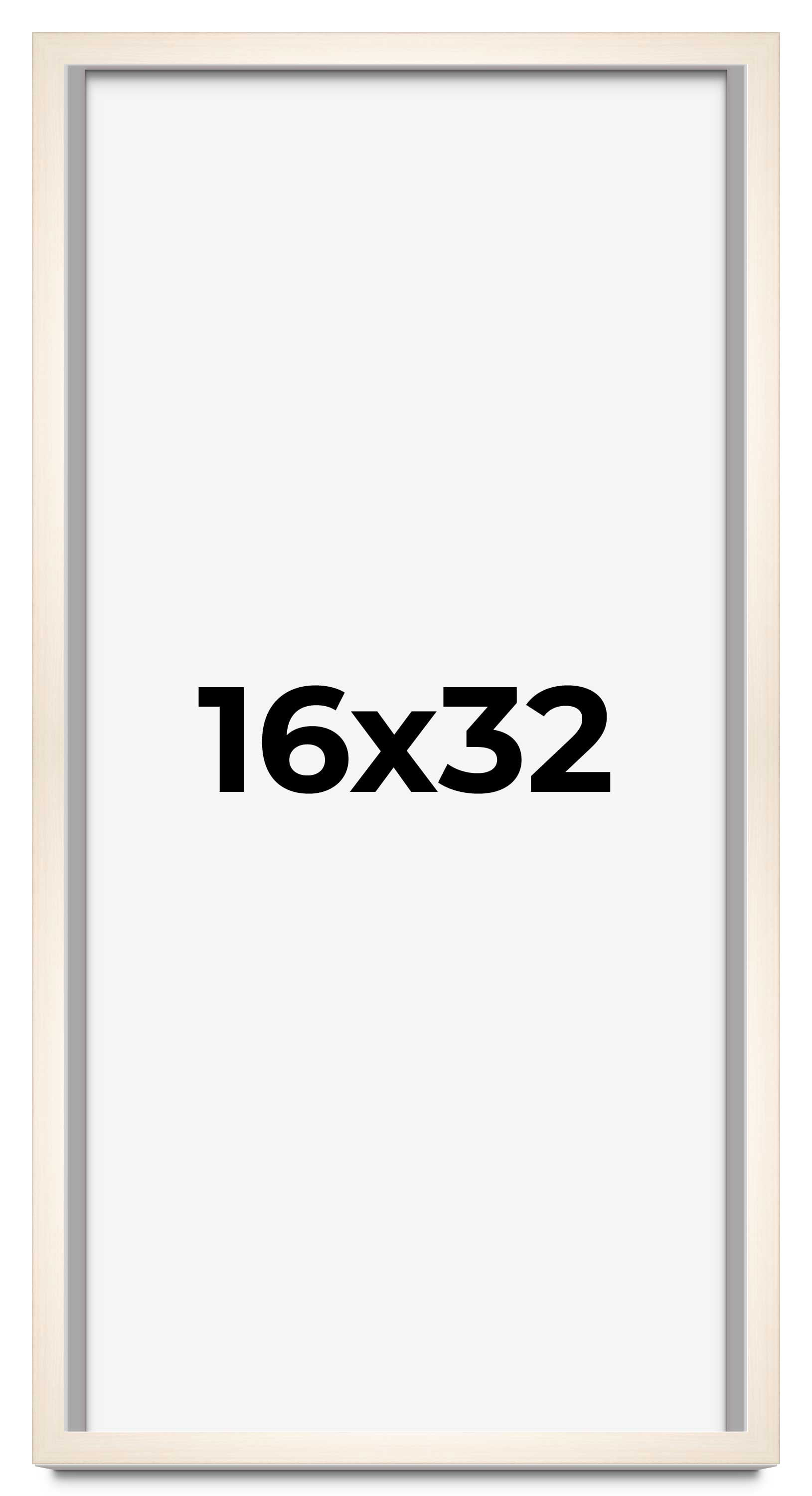 16x32 Shadow Box Cream of Wheat White Washed Display Frame | 0.875 ...