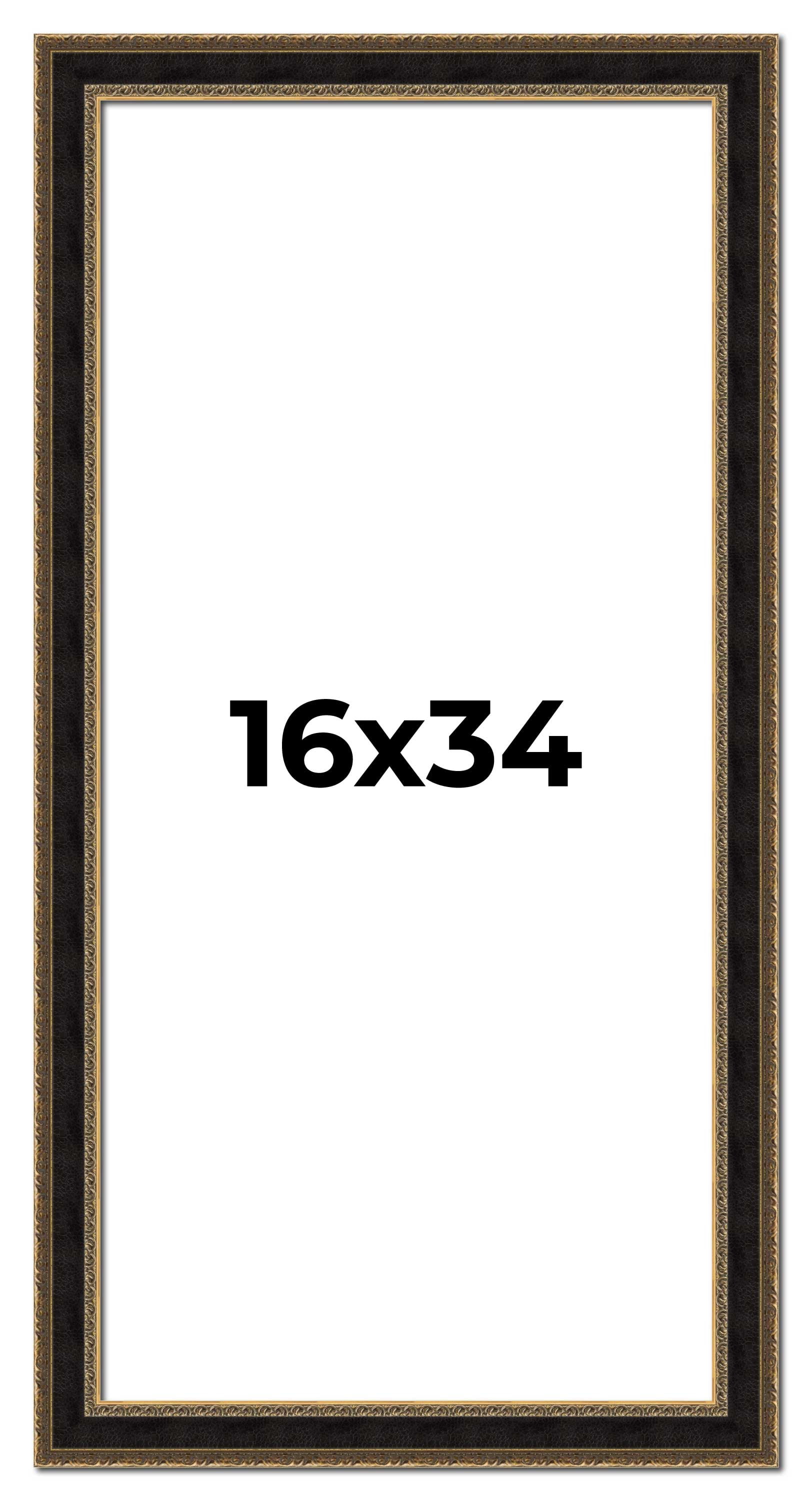 16x34 Frame Gold Antique Vintage Sold Wood Picture Frame | 1.75 Inch ...