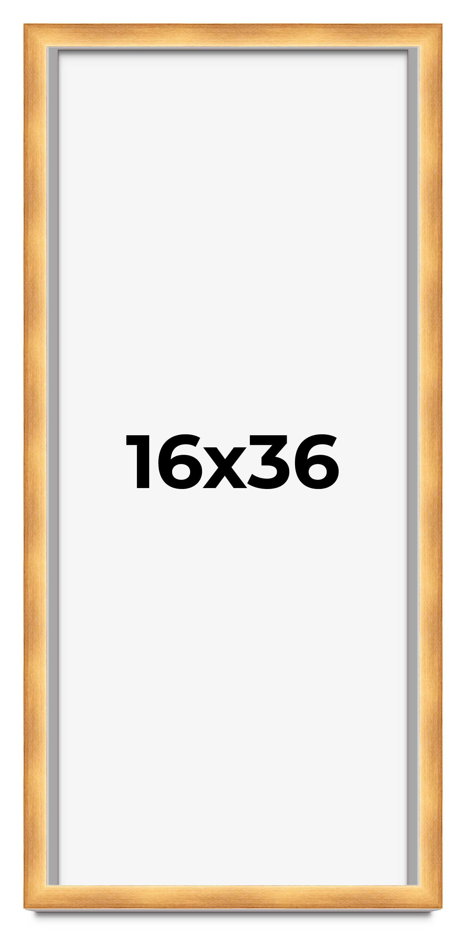 16x36 Shadow Box Bronze Cross-Brushed Display Frame | 1.625 Inches Deep ...
