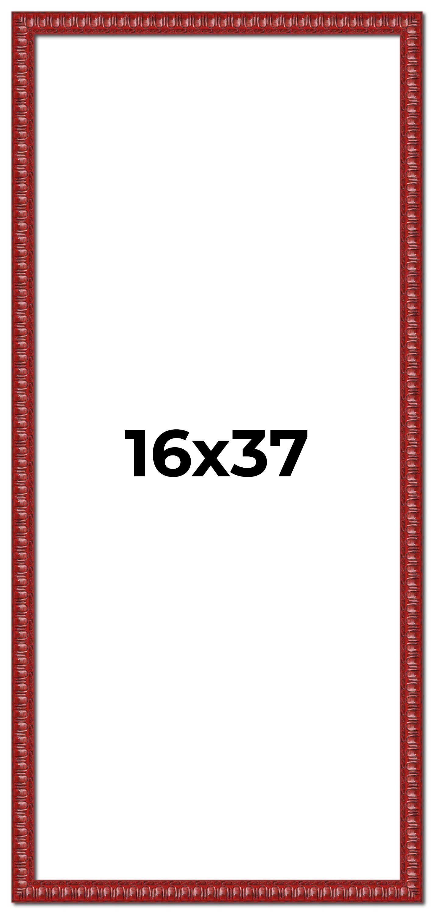 16x37 Frame Red Solid Wood Picture Frame Width 1 Inches | Interior ...