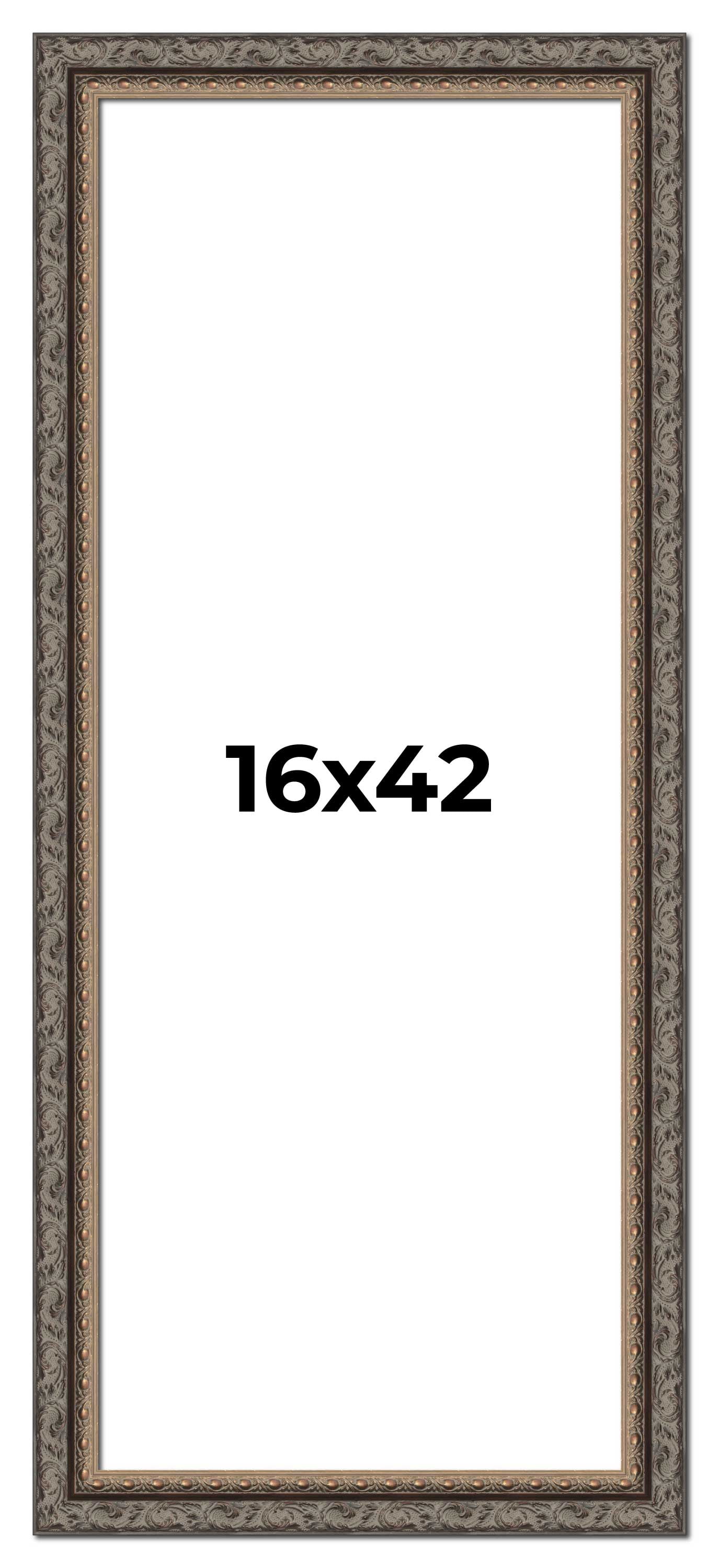 16x42 Frame Black Real Wood Picture Frame Width 2 inches | Interior ...